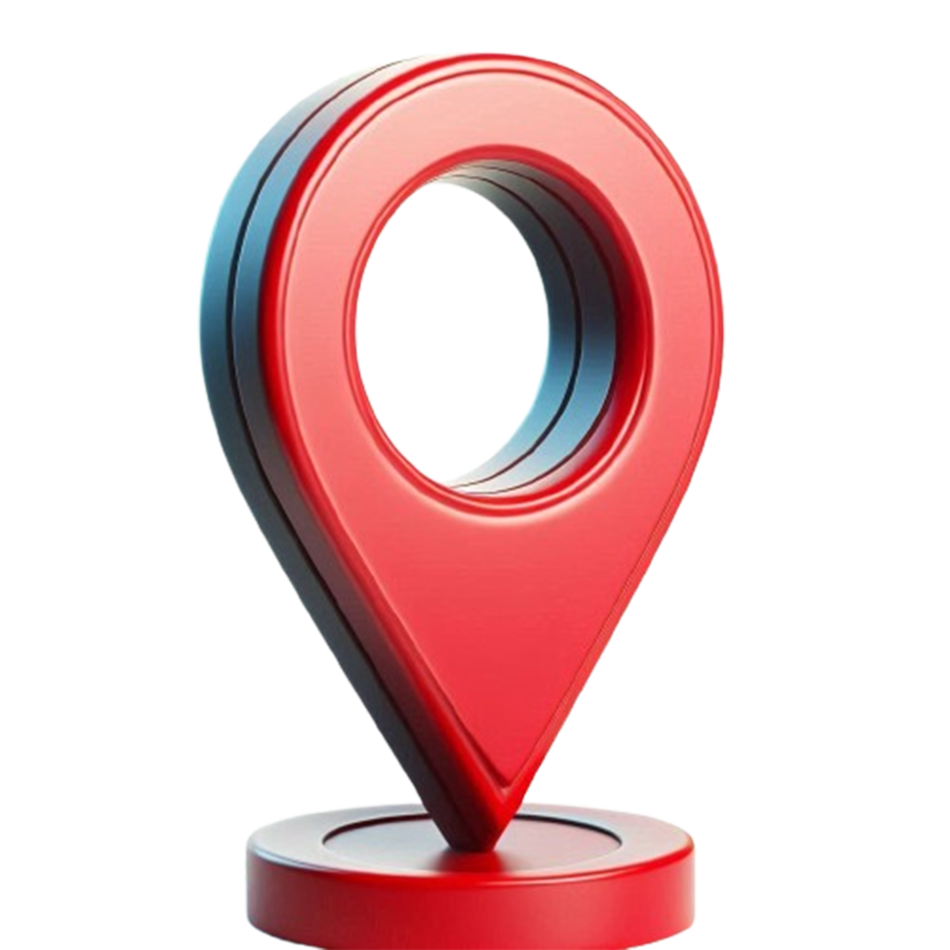 Red Pin Location For Maps 3D location pin sticker, map symbol on transparent background 48219908 PNG
