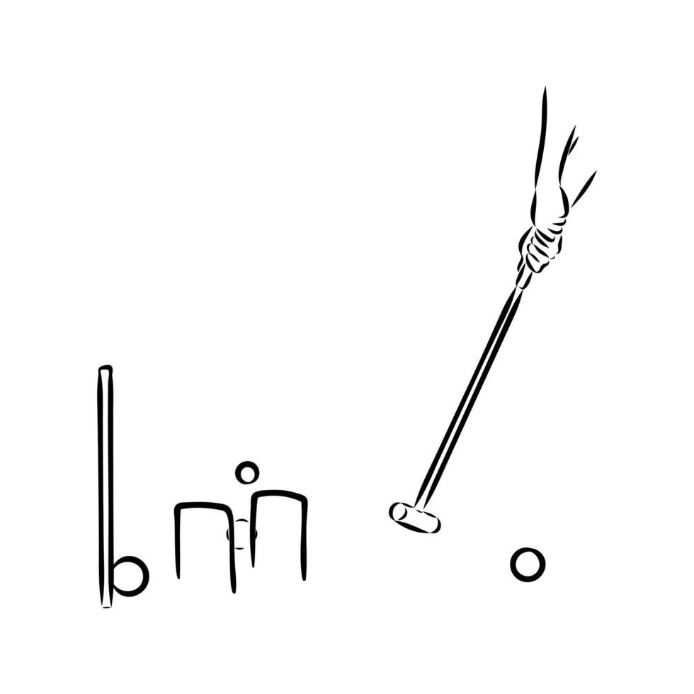 Croquet Game Sketch 48231494 Vector Art At Vecteezy