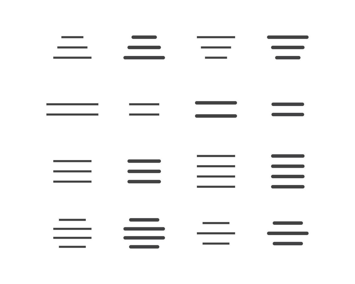 Hamburger Menu Icon Buttons For Website Ui Navigation Mobile App Presentation Design