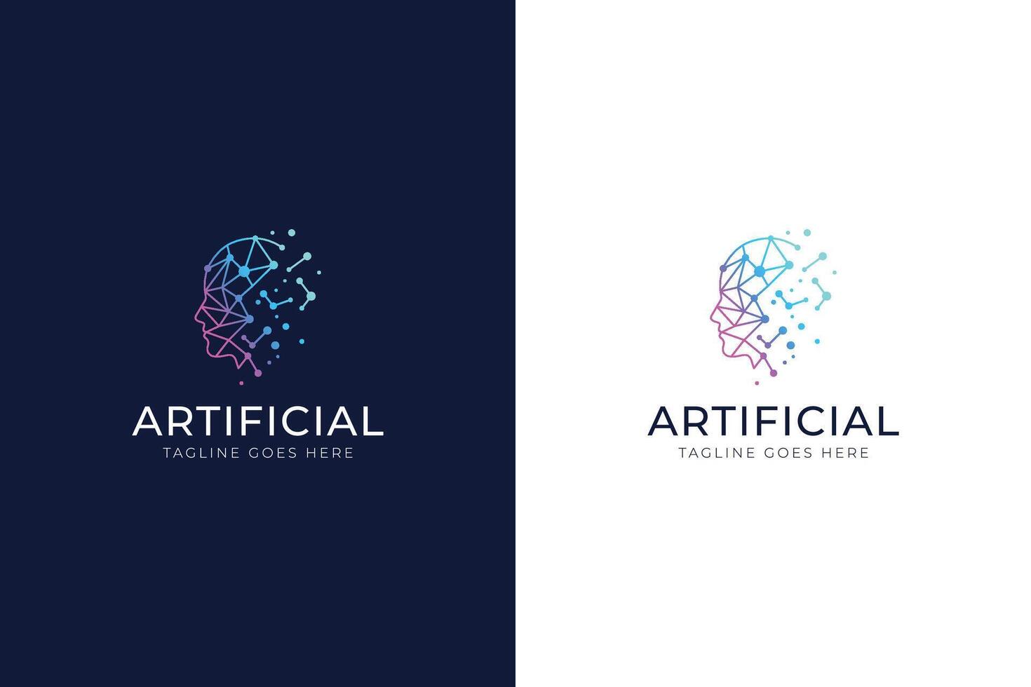 Head Logo Artificial Intelligence Brain Smart Mind Human Computer ...