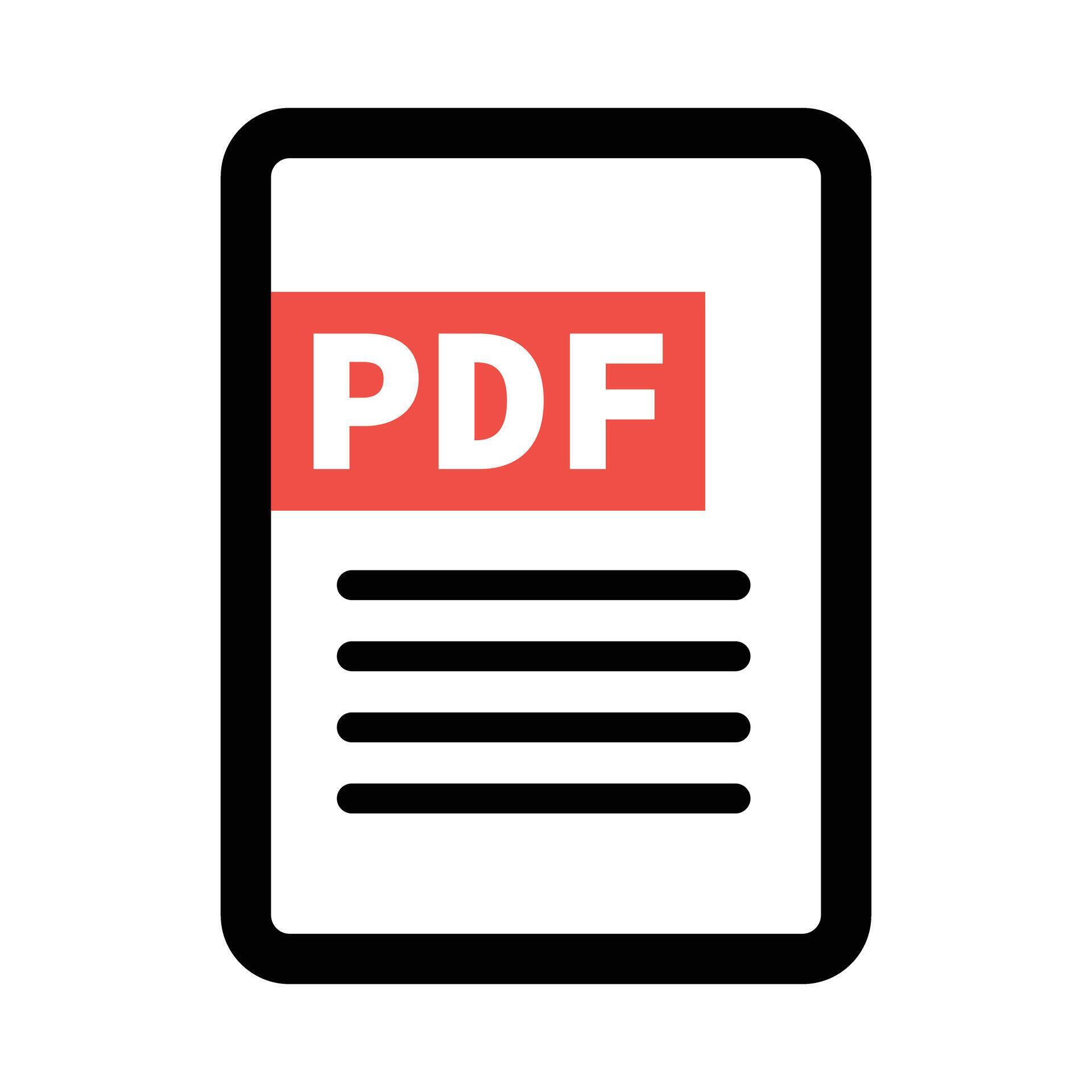 PDF File icon 48253319 Vector Art at Vecteezy