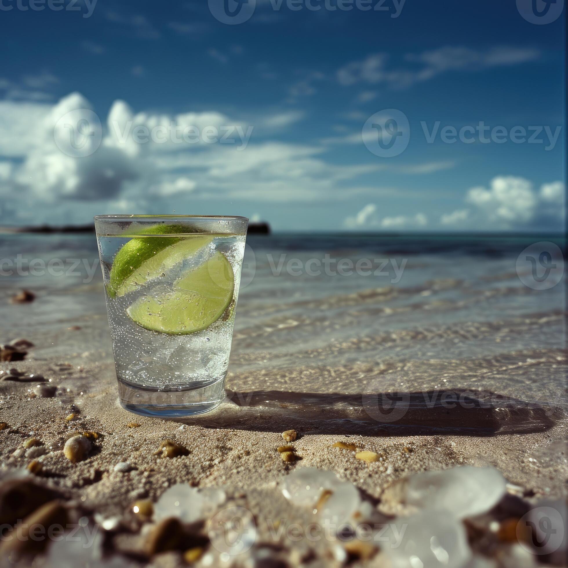 Refreshing Glass of Water With Lime Slice 48253634 Stock Photo at Vecteezy