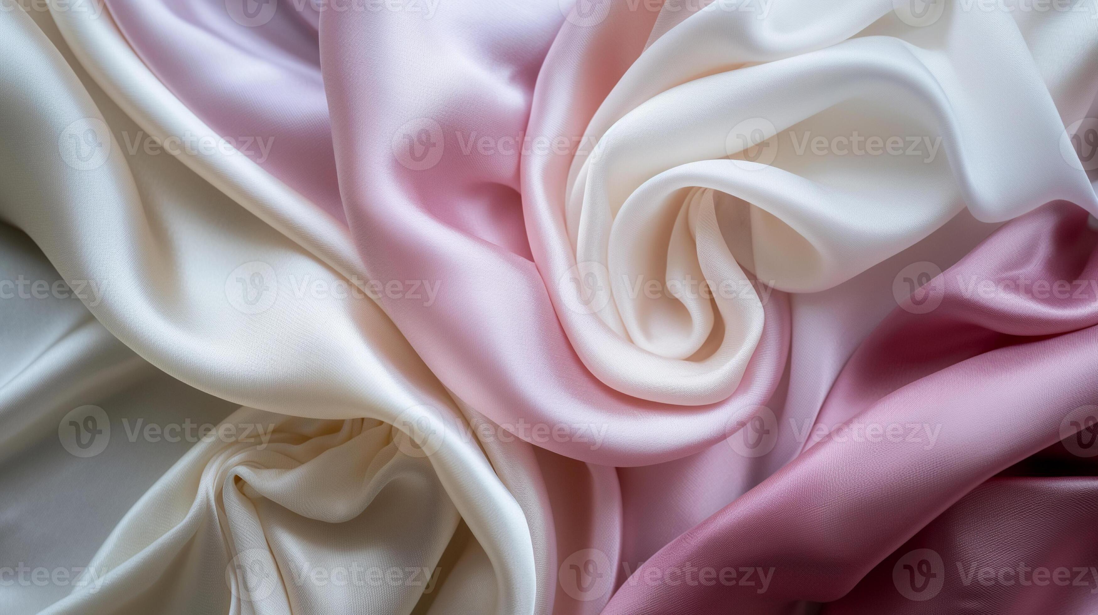 Flowing waves of fabric, gently undulating and rippling, with a soft, silk-like texture ...
