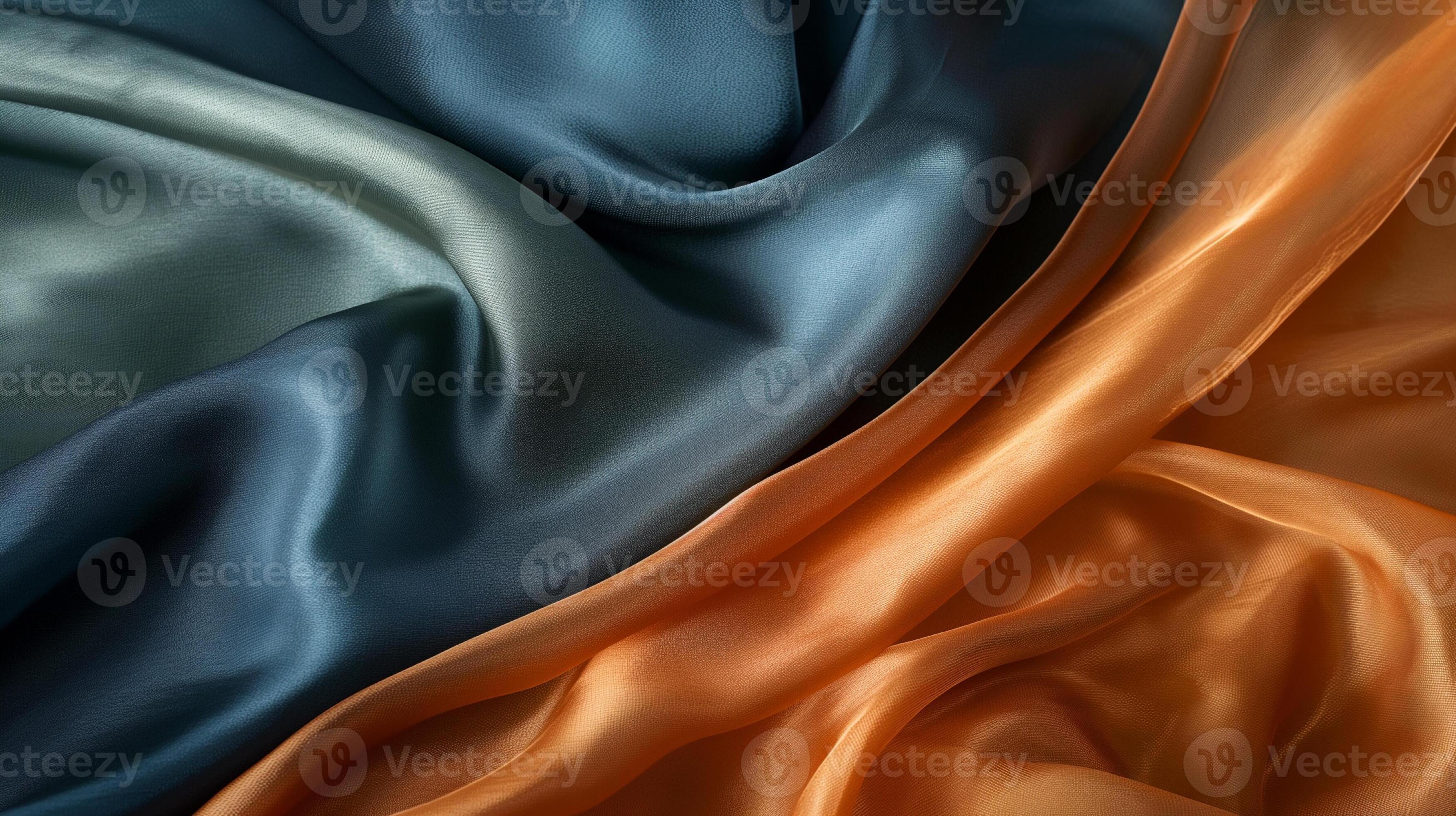Flowing waves of fabric, gently undulating and rippling, with a soft, silk-like texture ...