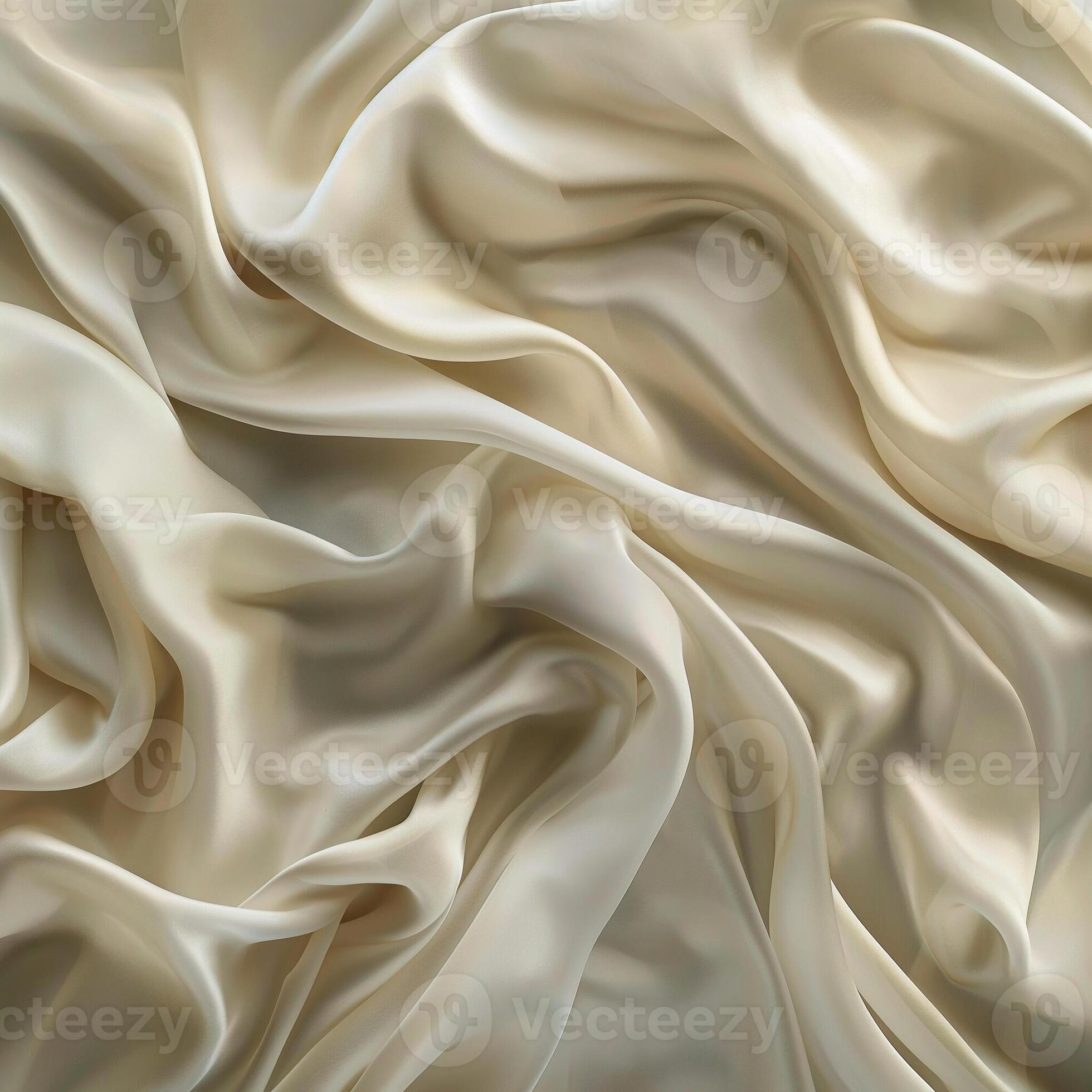 Flowing waves of fabric, gently undulating and rippling, with a soft, silk-like texture ...