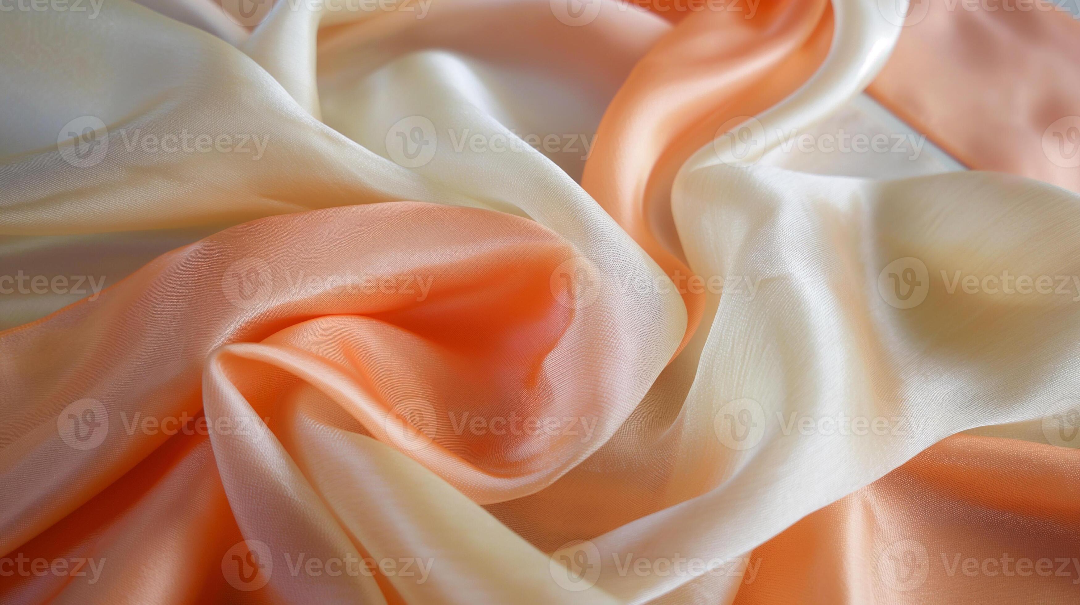 Flowing waves of fabric, gently undulating and rippling, with a soft, silk-like texture ...