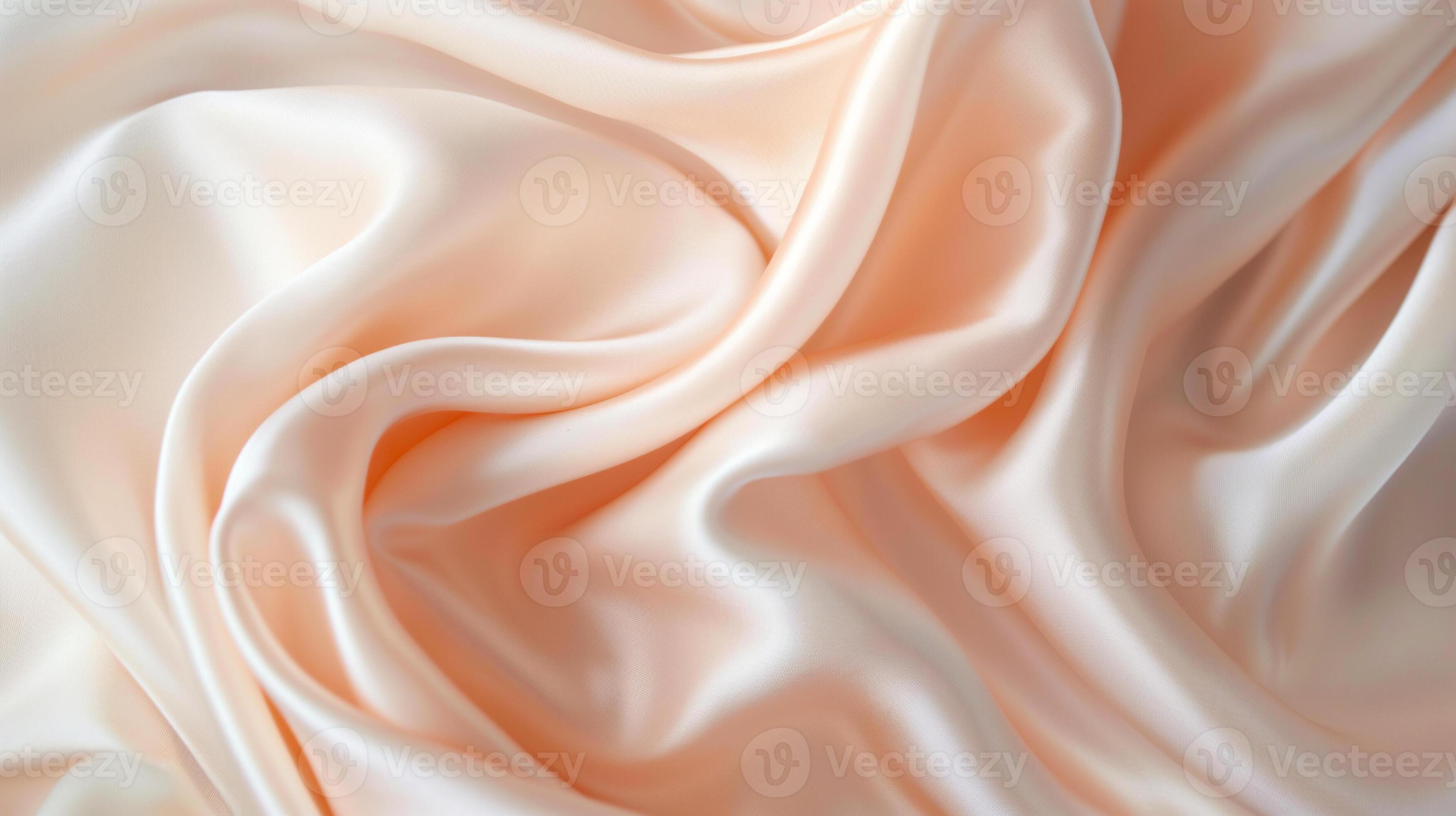 Flowing waves of fabric, gently undulating and rippling, with a soft, silk-like texture ...