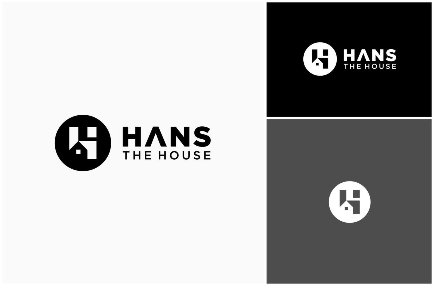 Letter H Home House Residential Building Architecture Real Estate Logo ...