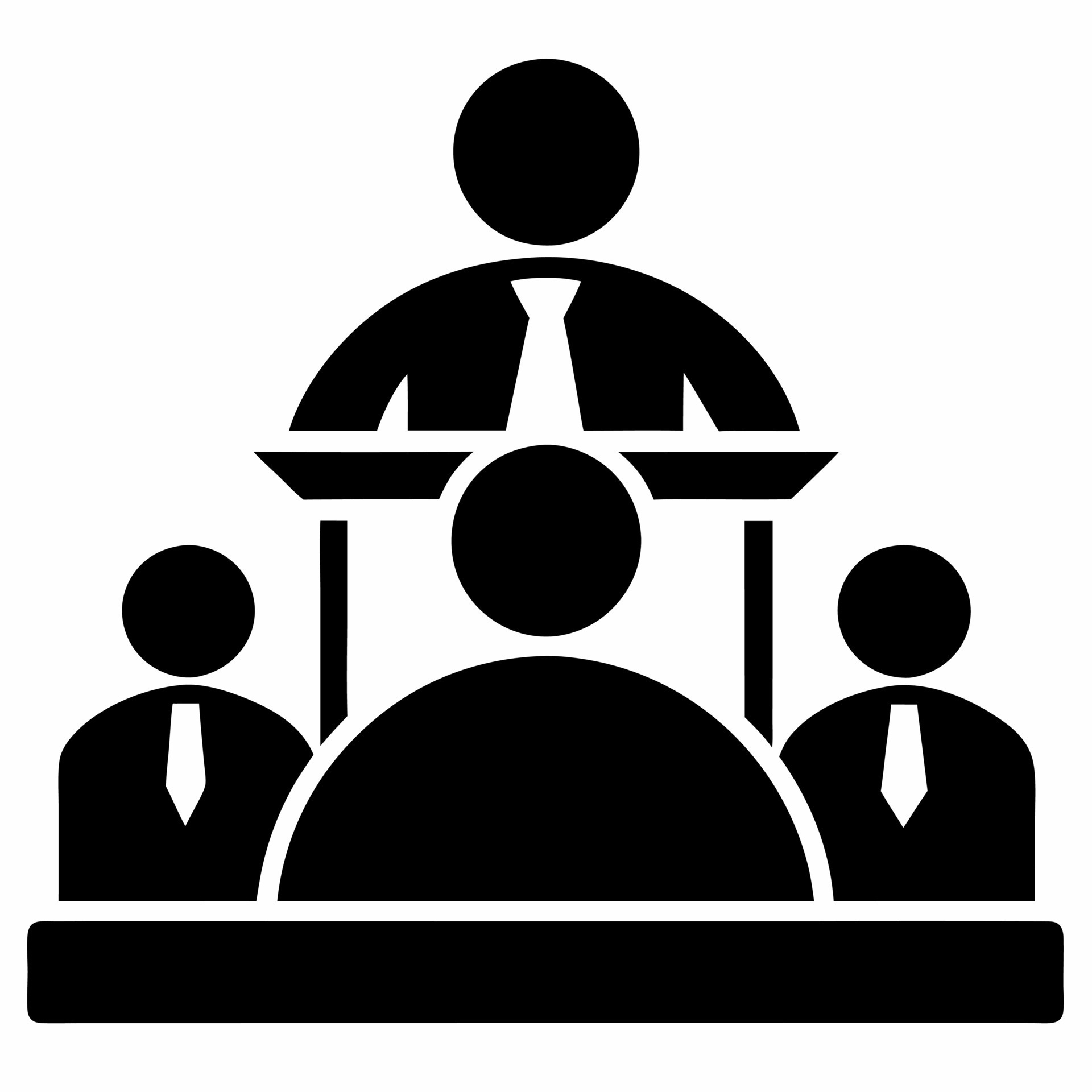 conference black fill icon 48264623 Vector Art at Vecteezy