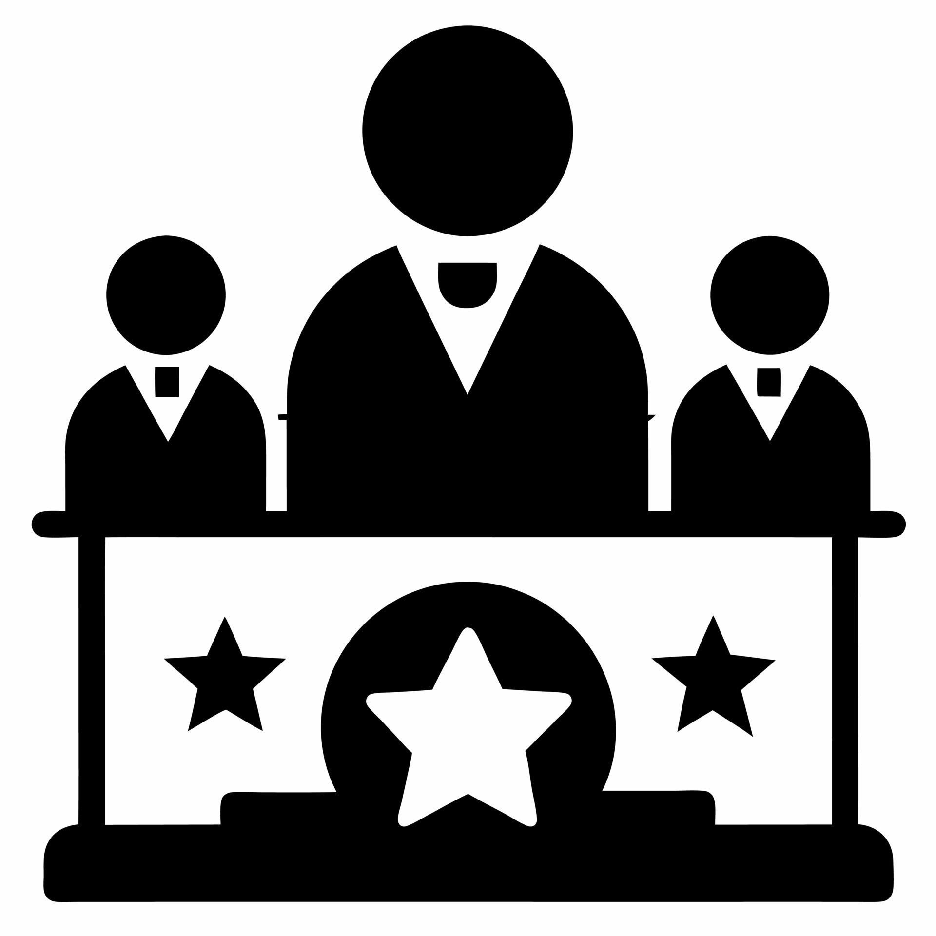 conference black fill icon 48264629 Vector Art at Vecteezy