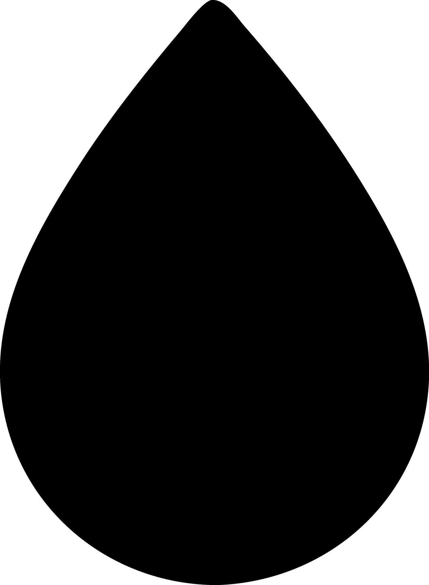 droplet black fill icon 48265015 Vector Art at Vecteezy