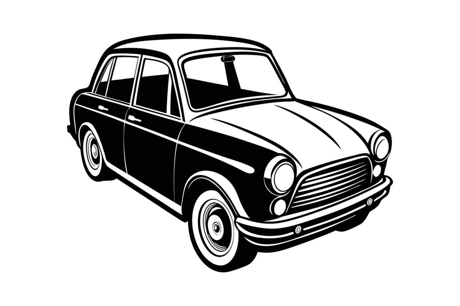 Silhouette Car Illustration Art 48266793 Vector Art At Vecteezy