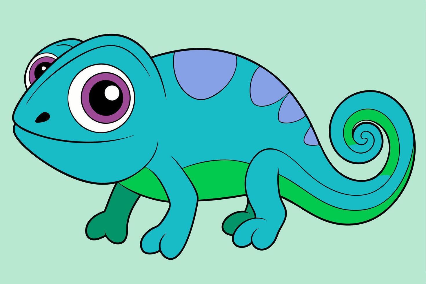 Stunning Chameleon Graphic Design Element for Creative Projects ...