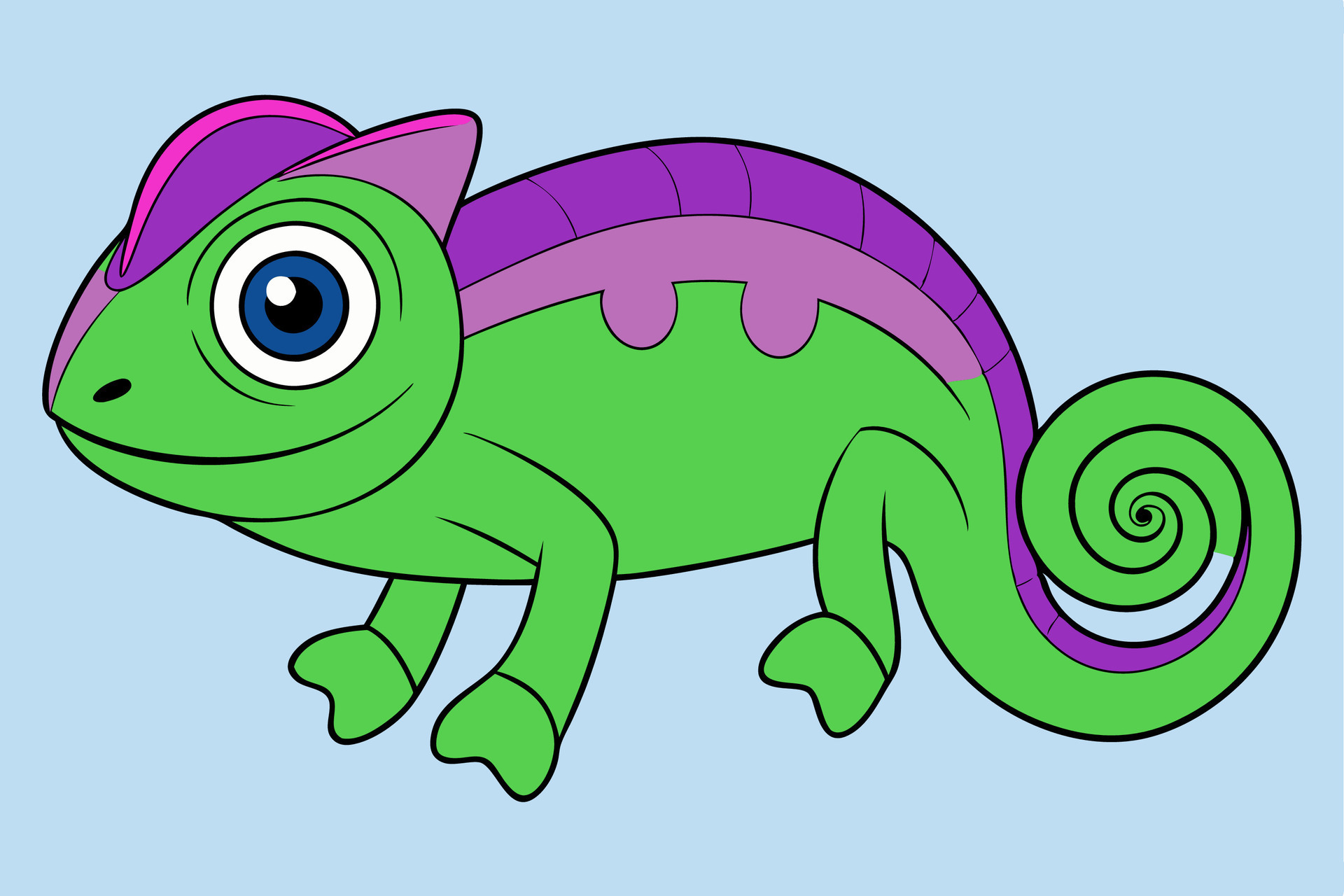 Stunning Chameleon Graphic Design Element for Creative Projects ...