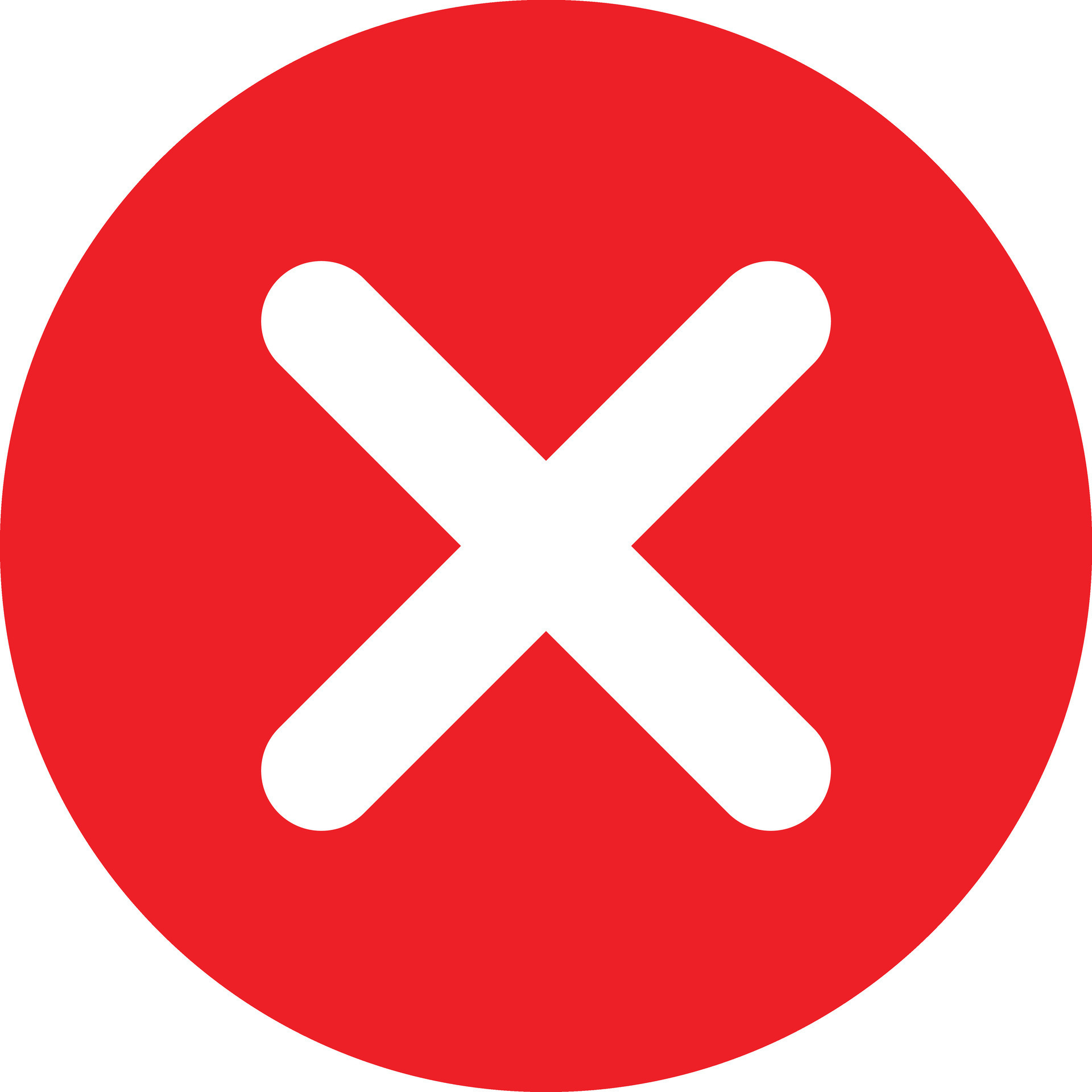 Red close icon . Red delete icon . Remove symbol . Decline sign ... Red close icon . Red delete icon . Remove symbol . Decline sign ...