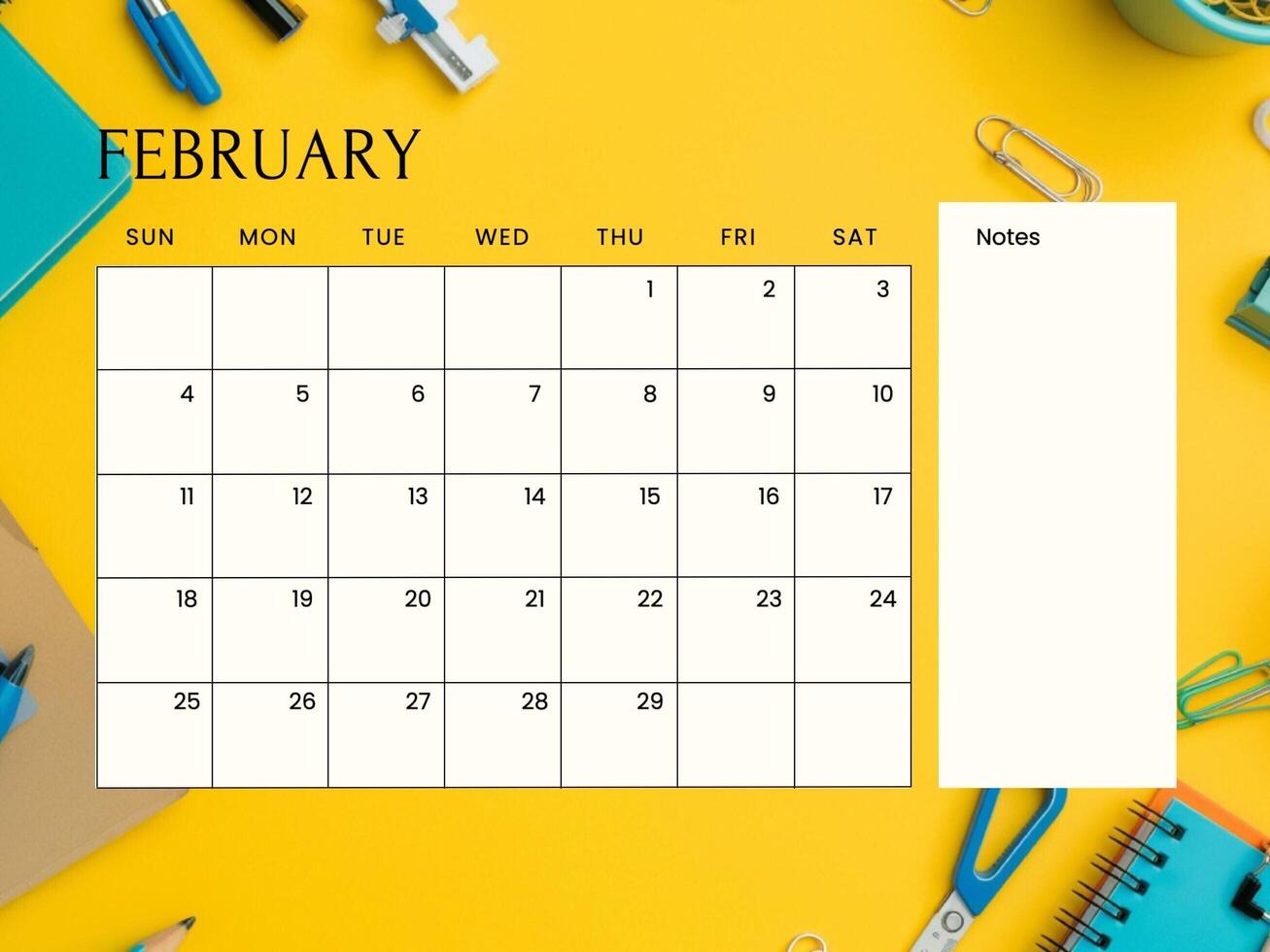 Minimalist Colorful Monthly Academic Calendar 48275465 Template