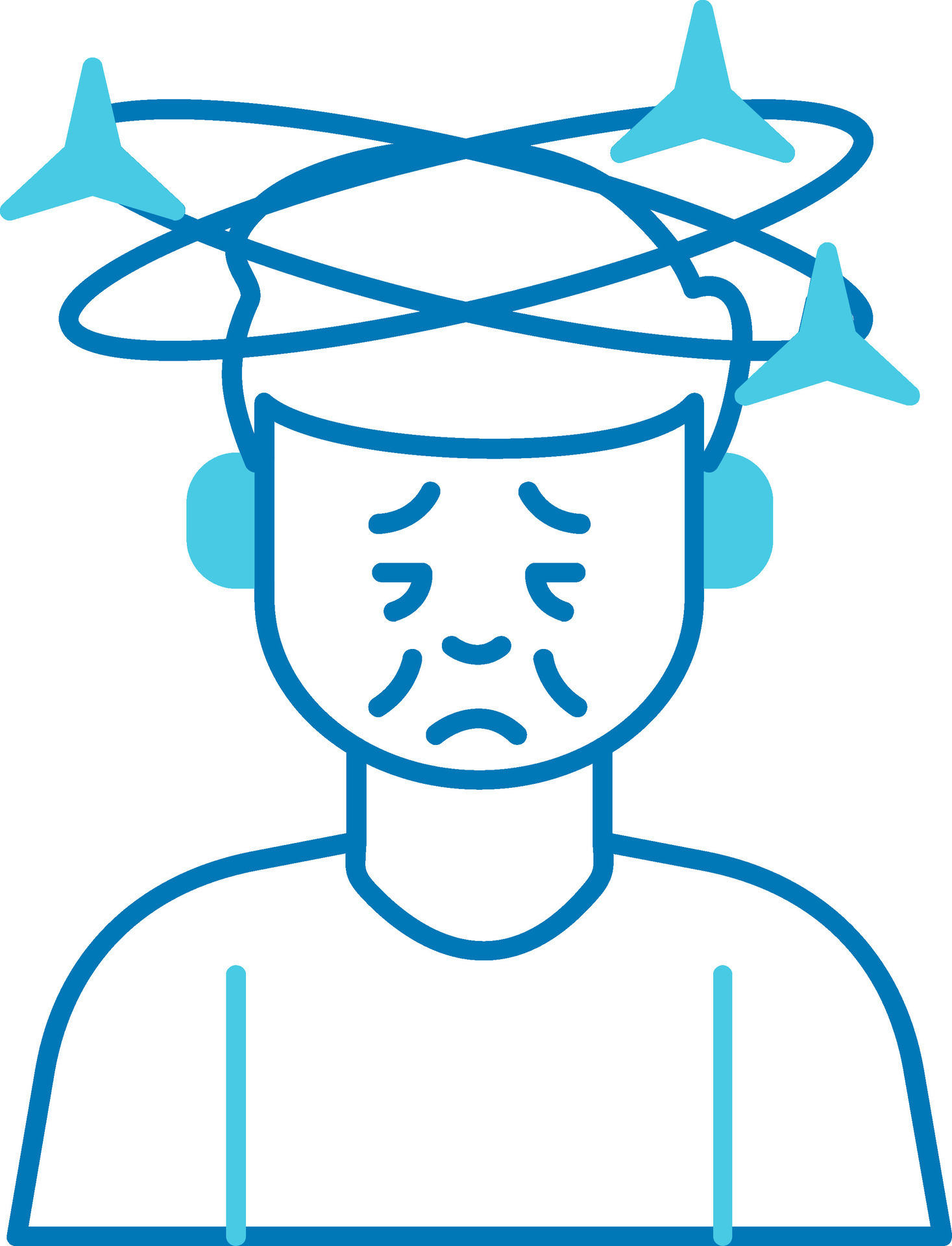 Dizziness Blue Tone Icon 48279048 Vector Art at Vecteezy Dizziness Blue Tone Icon 48279048 Vector Art at Vecteezy