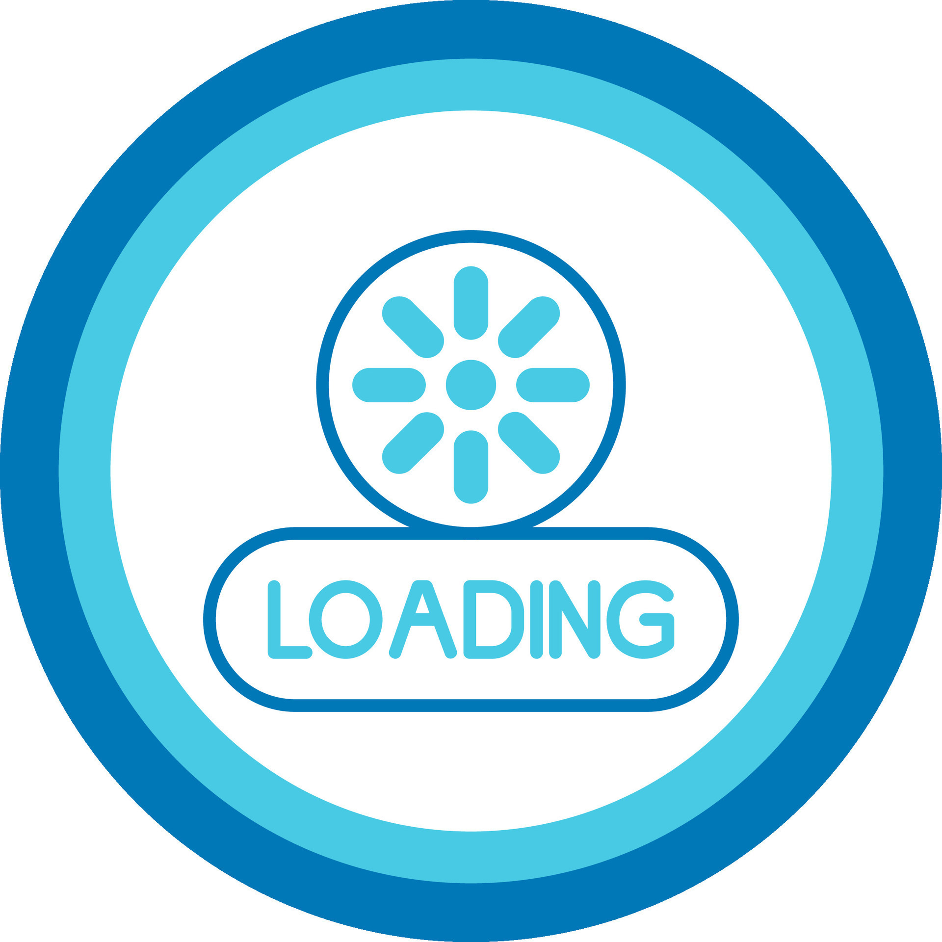 Loading Blue Tone Circle Icon 48279877 Vector Art at Vecteezy