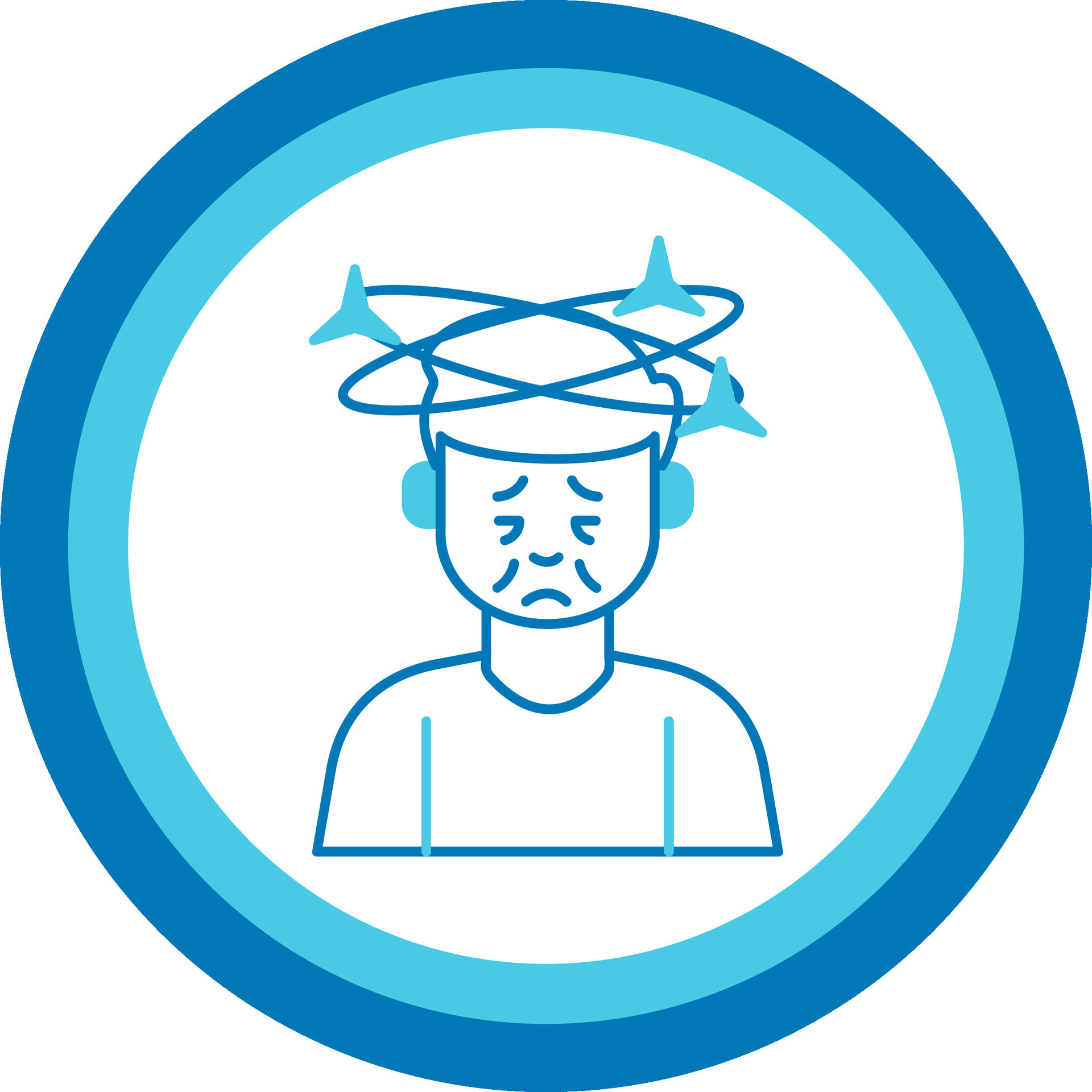 Dizziness Blue Tone Circle Icon 48280308 Vector Art at Vecteezy Dizziness Blue Tone Circle Icon 48280308 Vector Art at Vecteezy