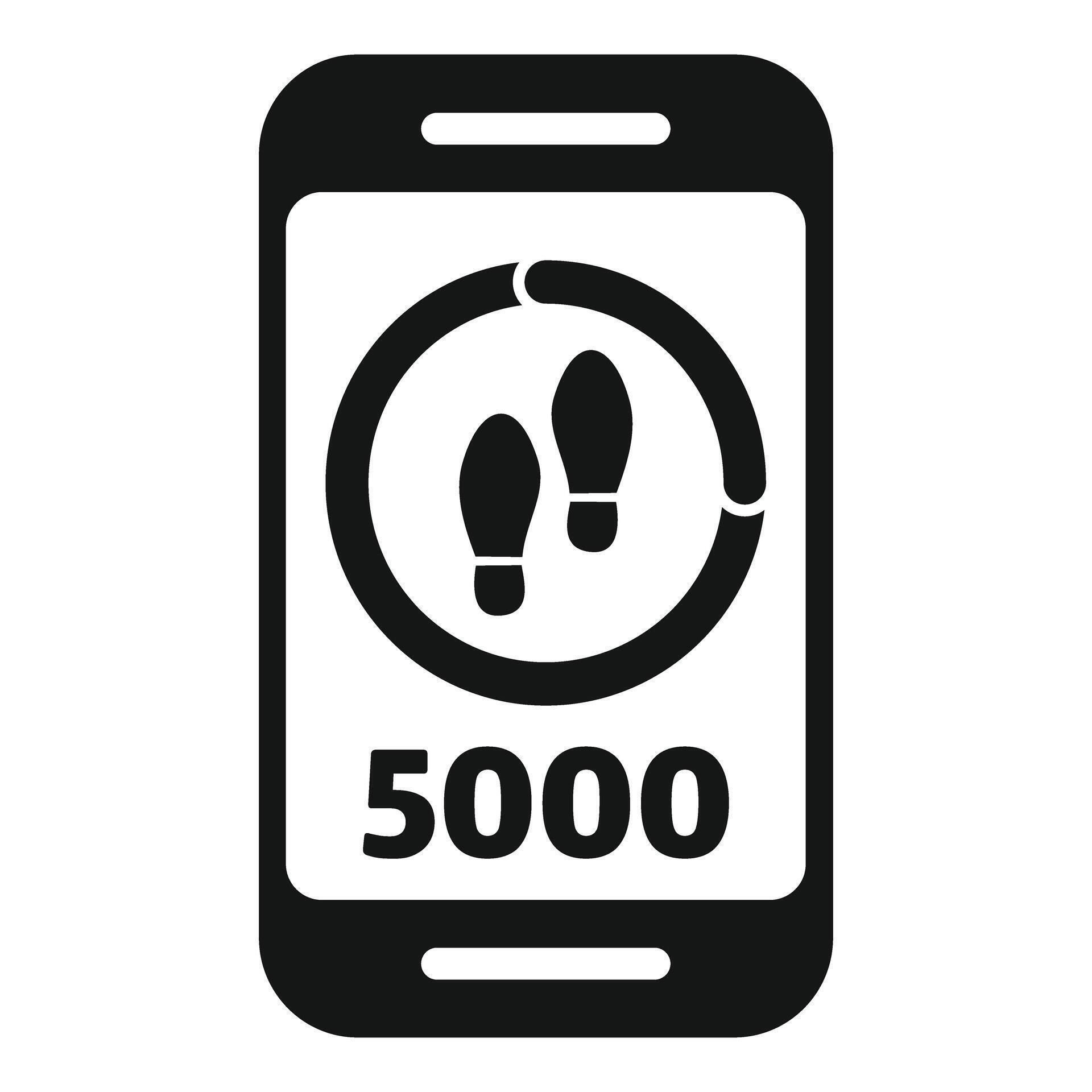 Smartphone showing steps counter app icon 48290848 Vector Art at Vecteezy