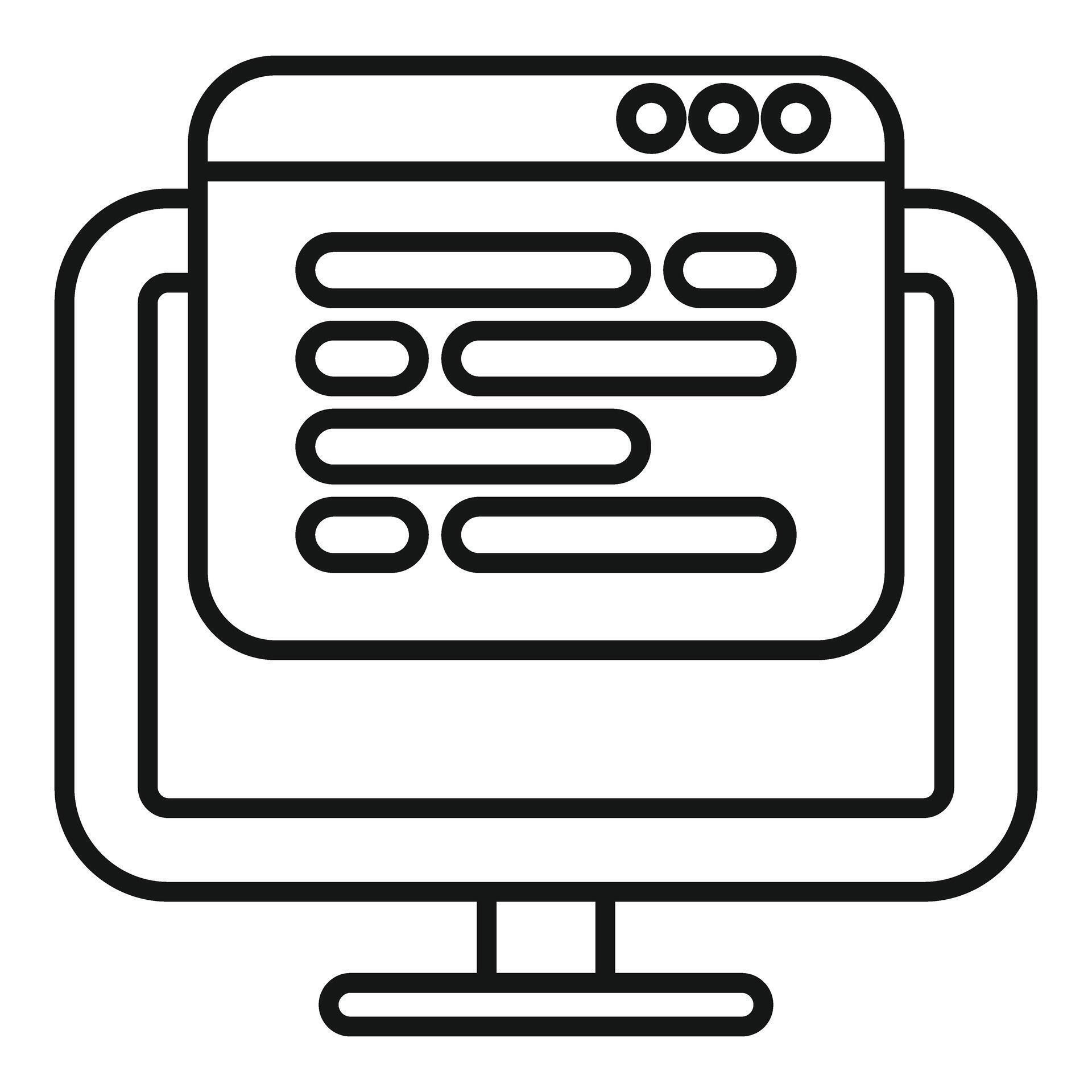 Computer displaying code on screen, programming and software ...