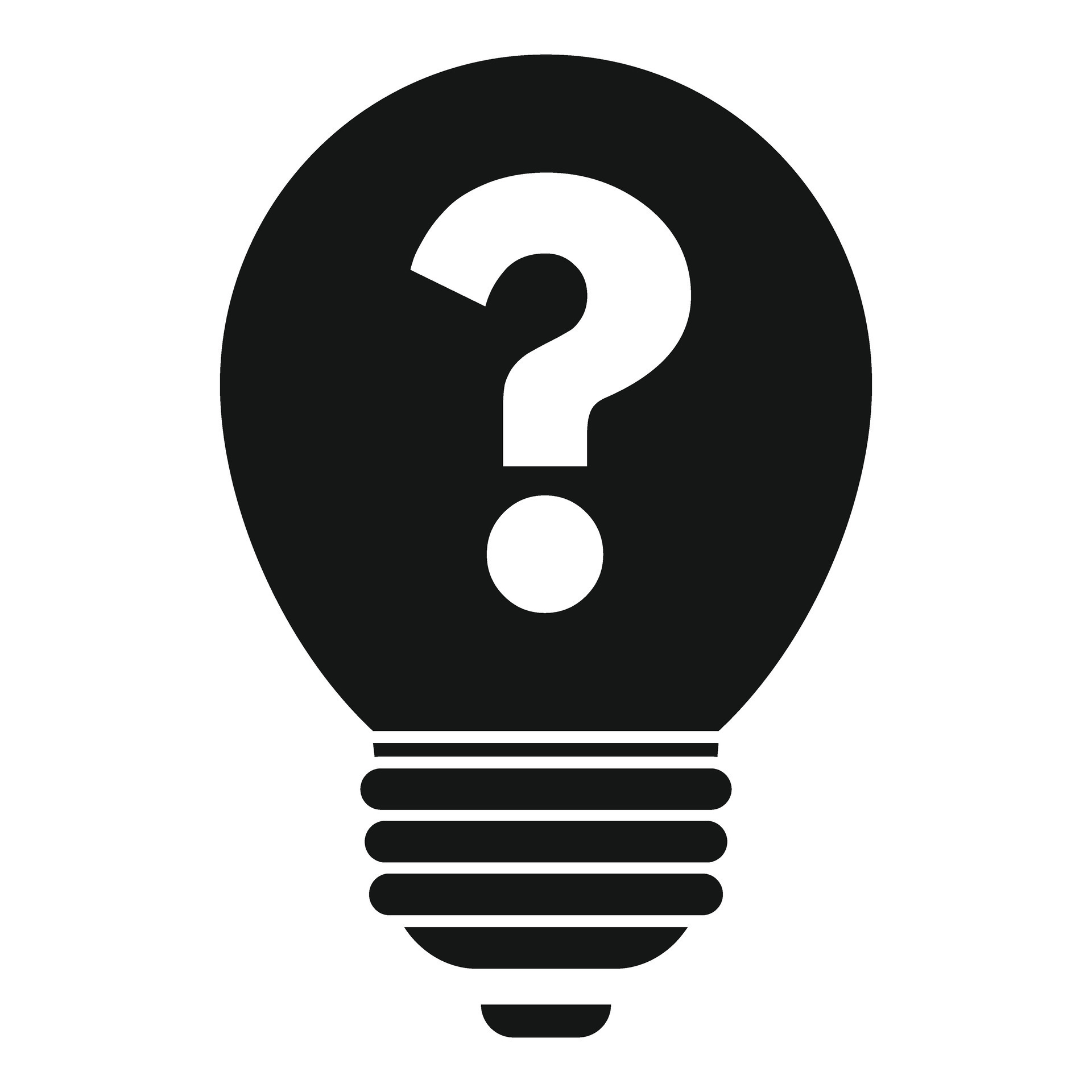 Light bulb with question mark symbolizing solving problems 48291118 Vector Art at Vecteezy