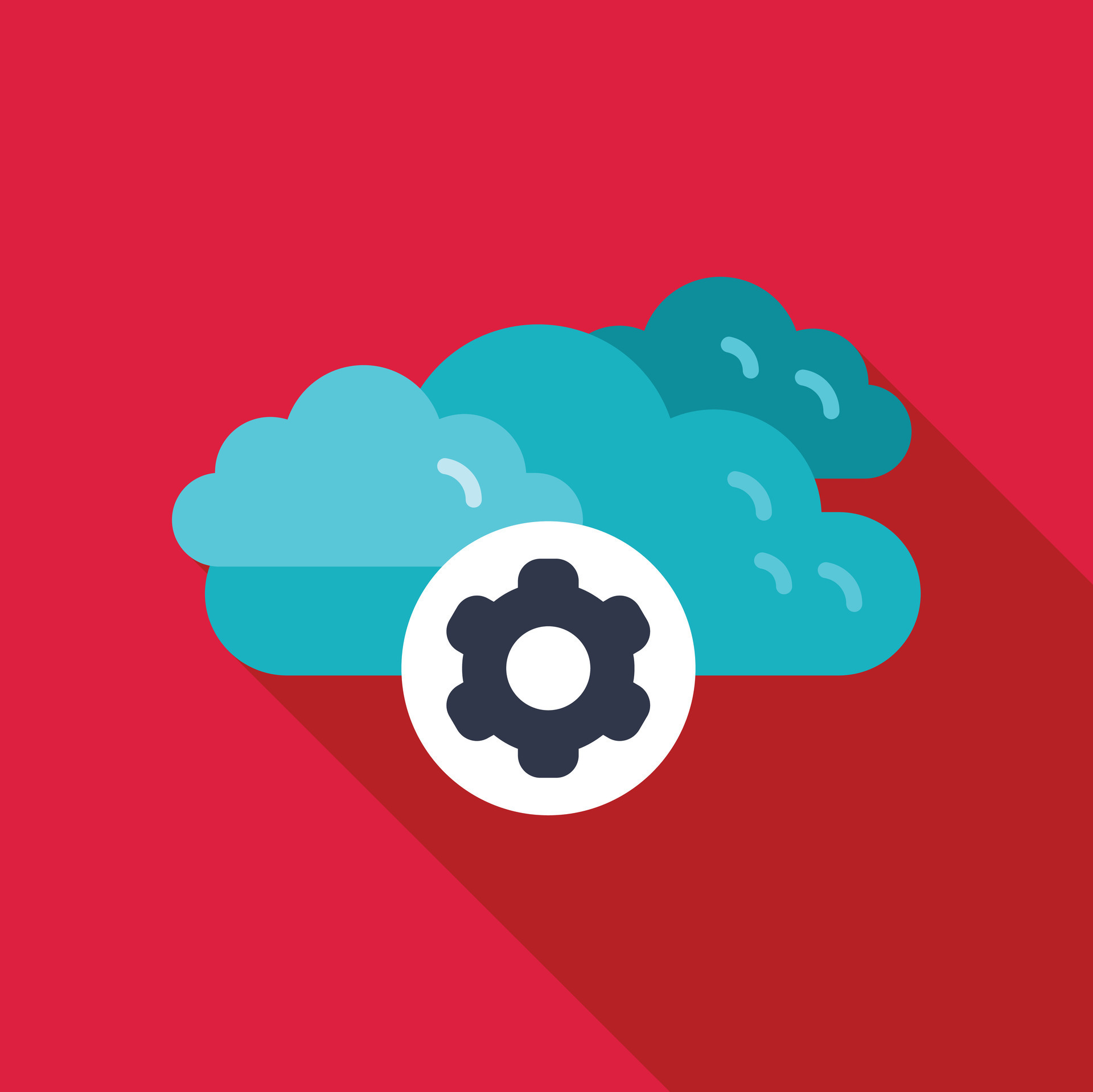 Cloud Computing Settings With Gear Icon Showing Data Storage Management 48295149 Vector Art At