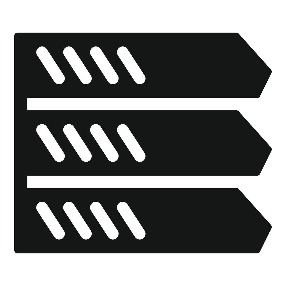 Black Server Rack Icon Showing Three Servers Storing Data 48296224 Vector Art At Vecteezy