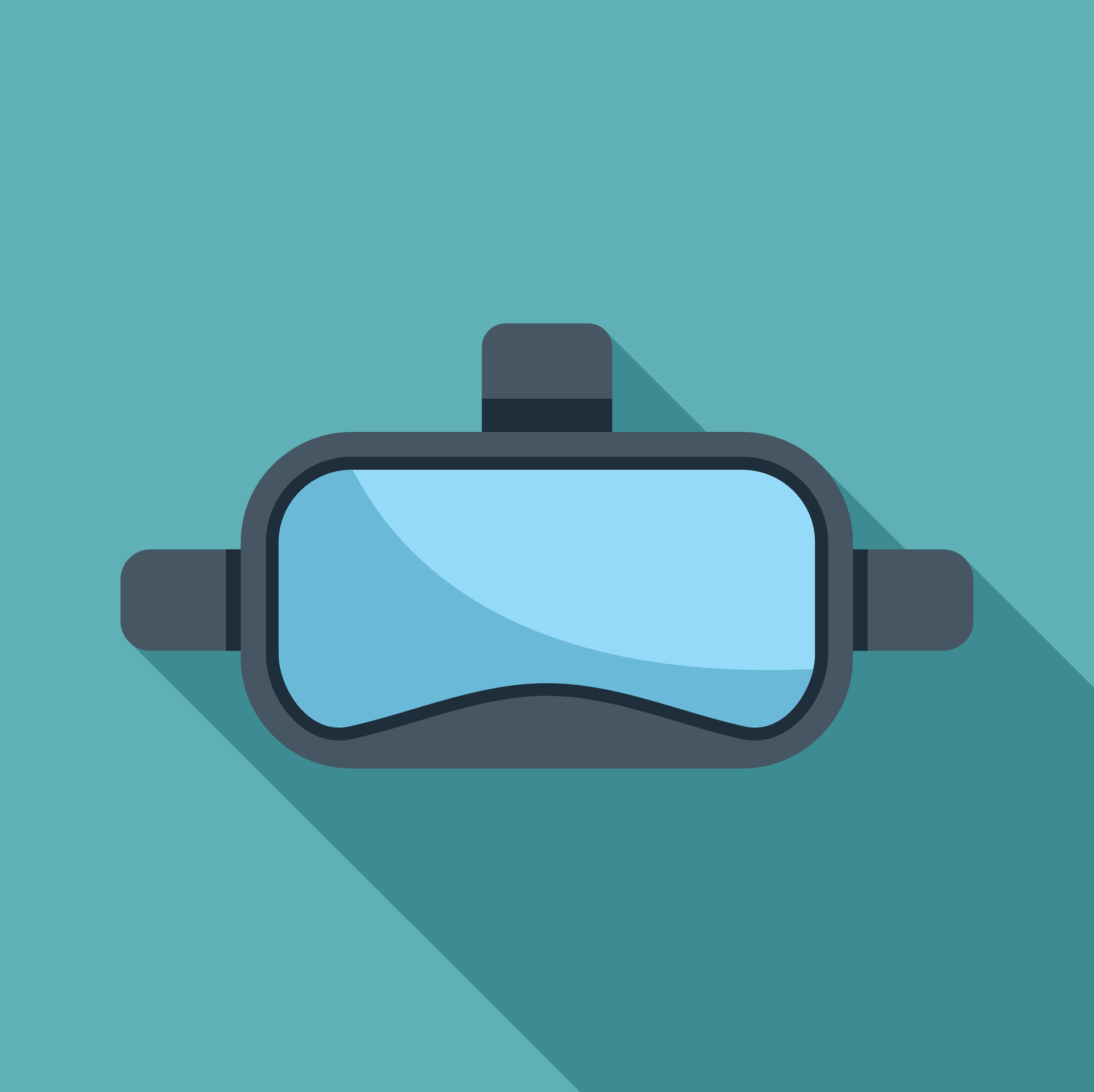 Vr headset displaying nothing simulating virtual reality experience ... Vr headset displaying nothing simulating virtual reality experience ...