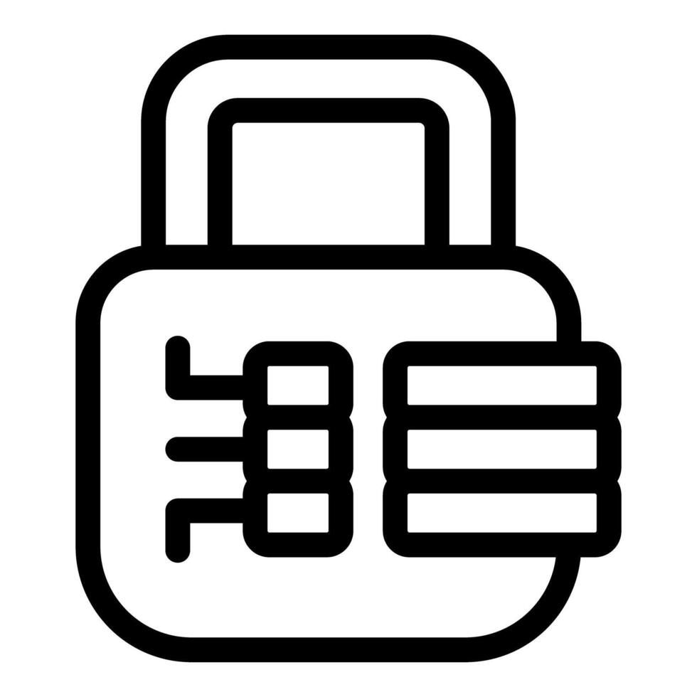 Data security icon showing a padlock protecting data 48298716 Vector ...