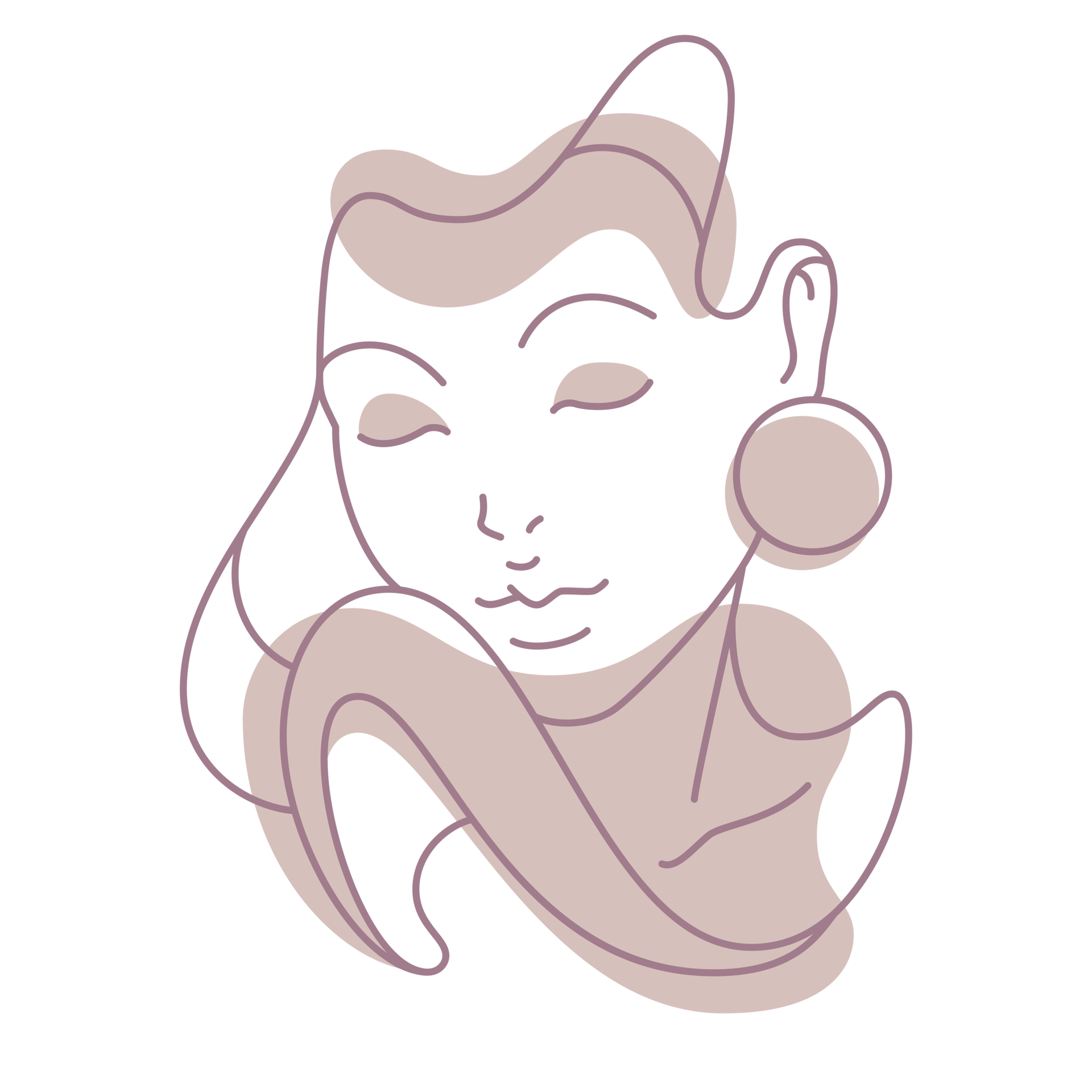 Woman Face Abstract Line Art 48303665 PNG