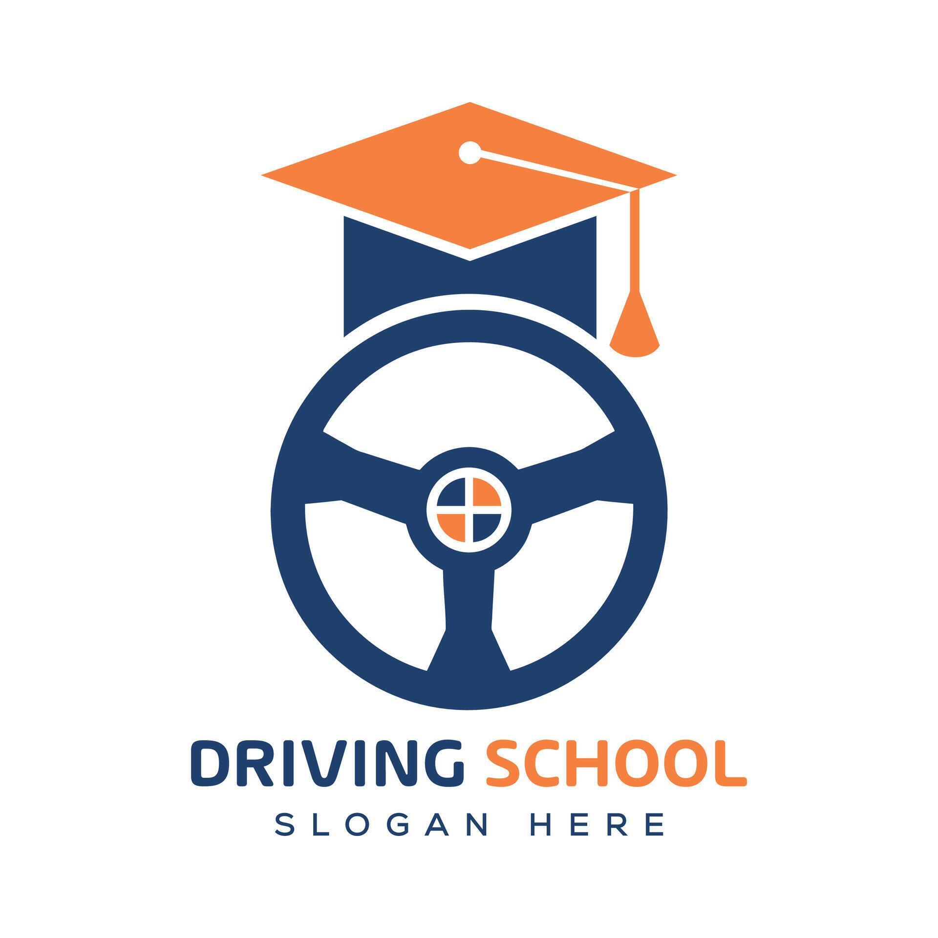 Driving logo. driving school logo 48305756 Vector Art at Vecteezy