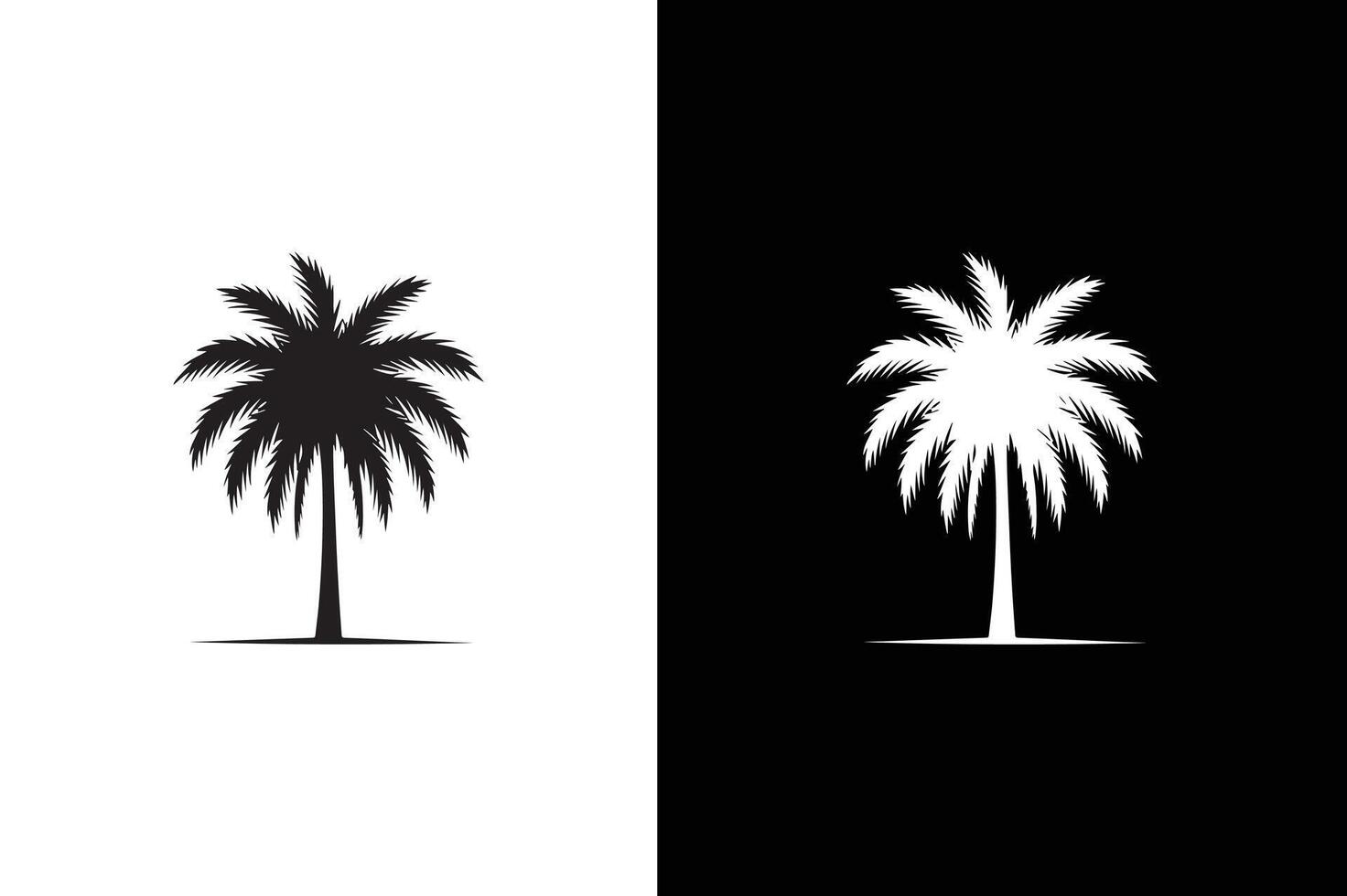 Palm tree icon, simple style palm tree icon silhouette black white ... Palm tree icon, simple style palm tree icon silhouette black white ...