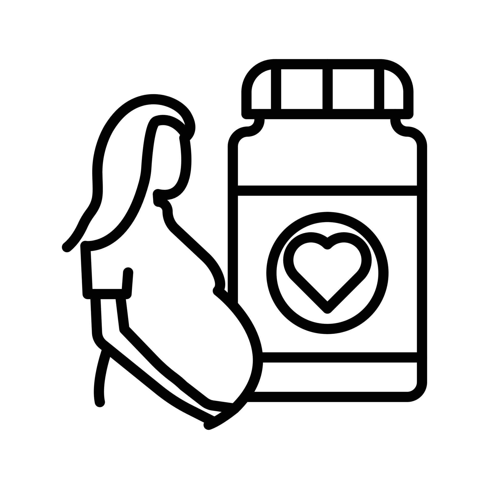 Supplements for pregnant women icon linear logo mark in black and white 48314557 Vector Art at ...