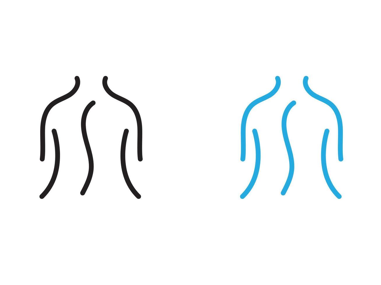 Back Massage Icon Black And White Outline Sign 48315409 Vector Art At Vecteezy