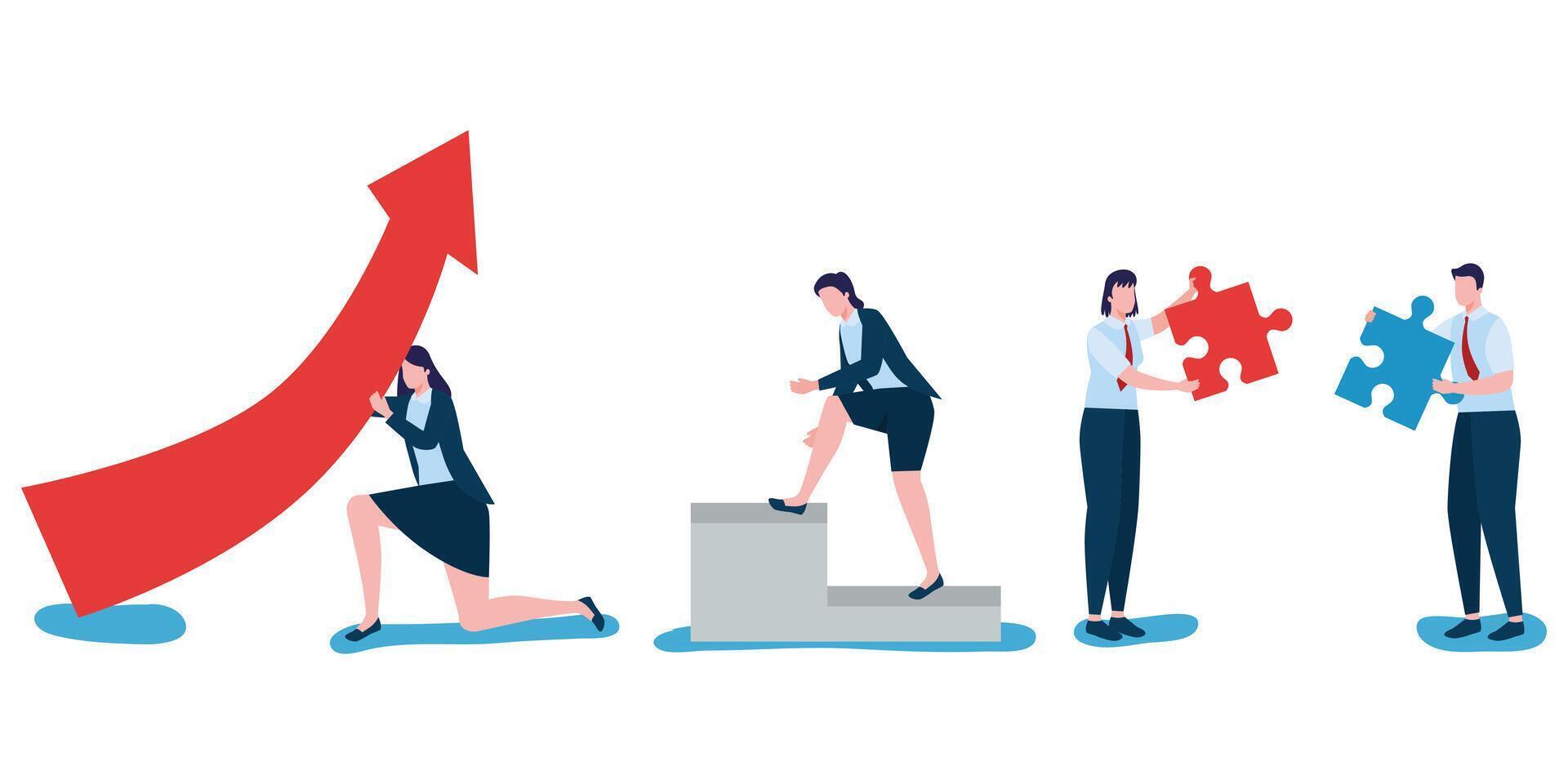 Upward Progression Vector Art, Icons, and Graphics for Free Download