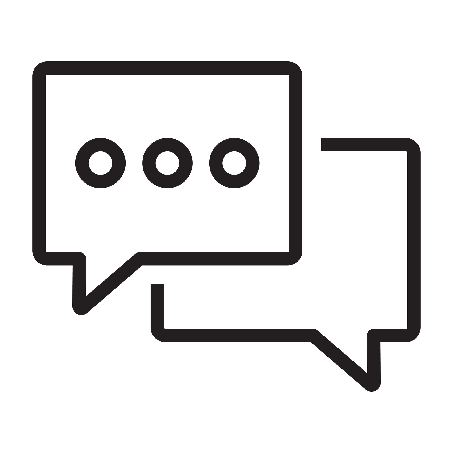 Messages line icon. 48329246 Vector Art at Vecteezy