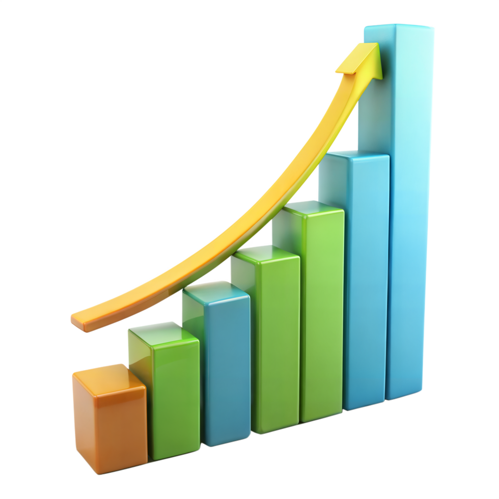 Rising Bar Graph with Colorful Bars and Upward Arrow 48332340 PNG Rising Bar Graph with Colorful Bars and Upward Arrow 48332340 PNG