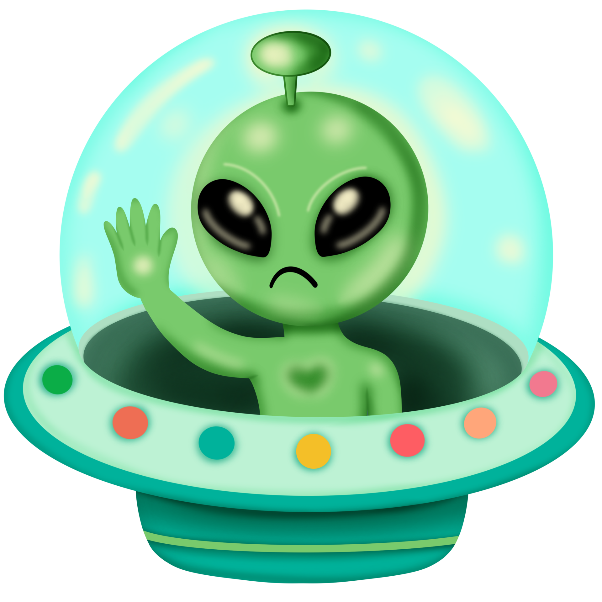 Cartoon alien ufo 48332469 PNG
