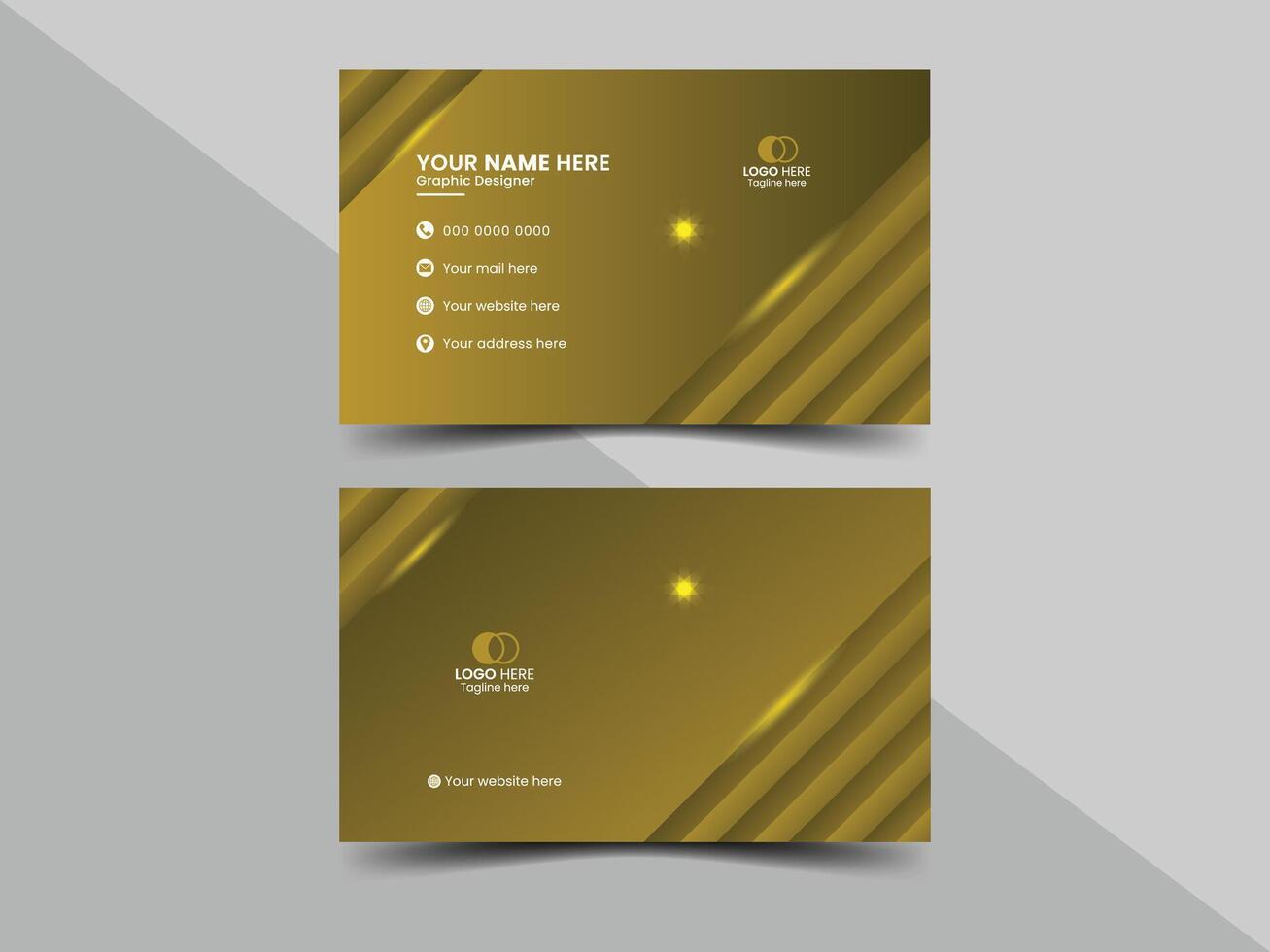 Modern Business Card Design Template 48339070 Vector Art At Vecteezy