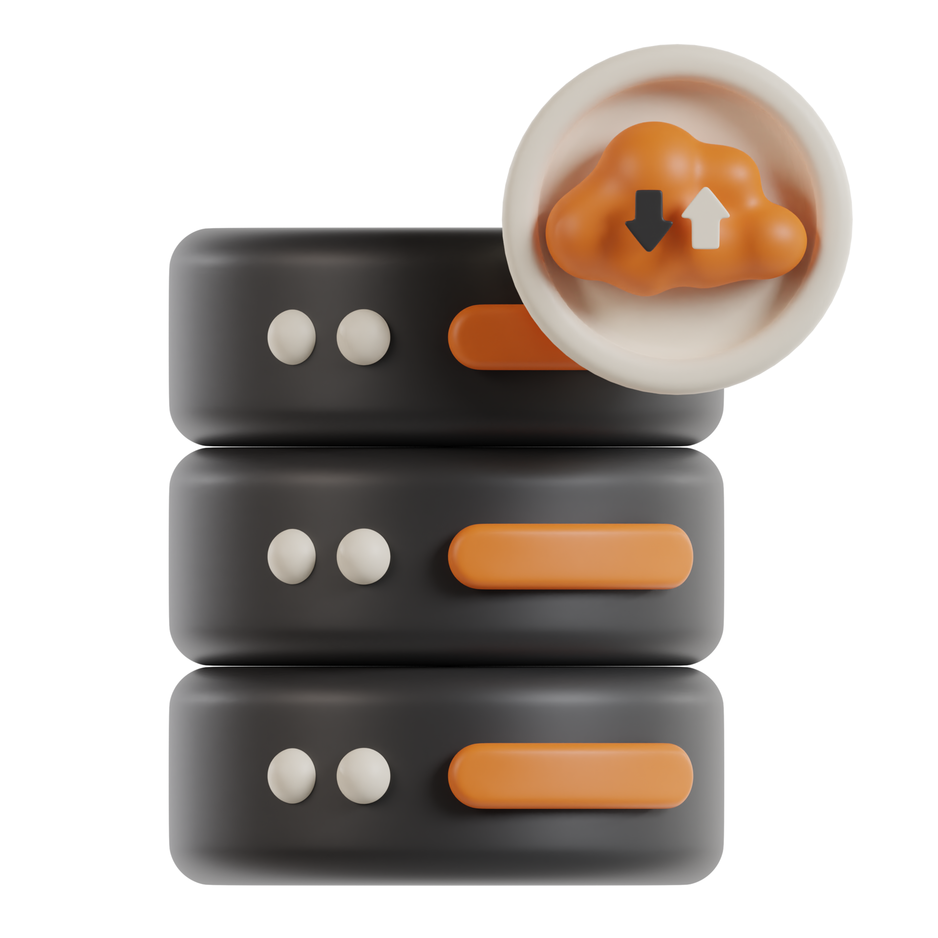 Cloud Storage 3d Icon Cloud Server 3d Icon 48340399 Png