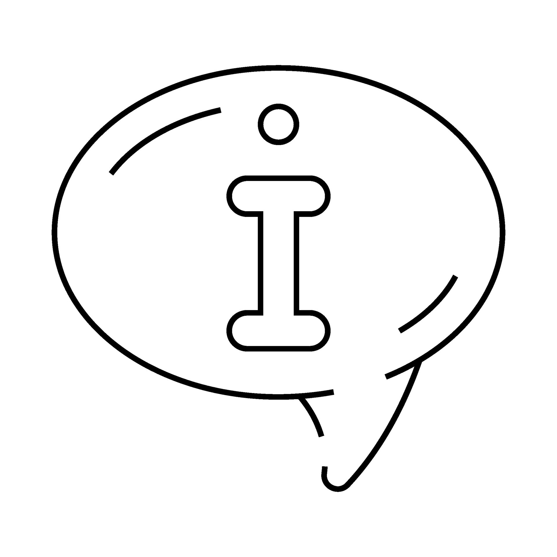 information speech line icon illustration 48350272 Vector Art at Vecteezy