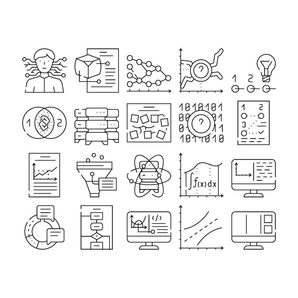Data Science Innovate Technology Icons Set 48350370 Vector Art at Vecteezy