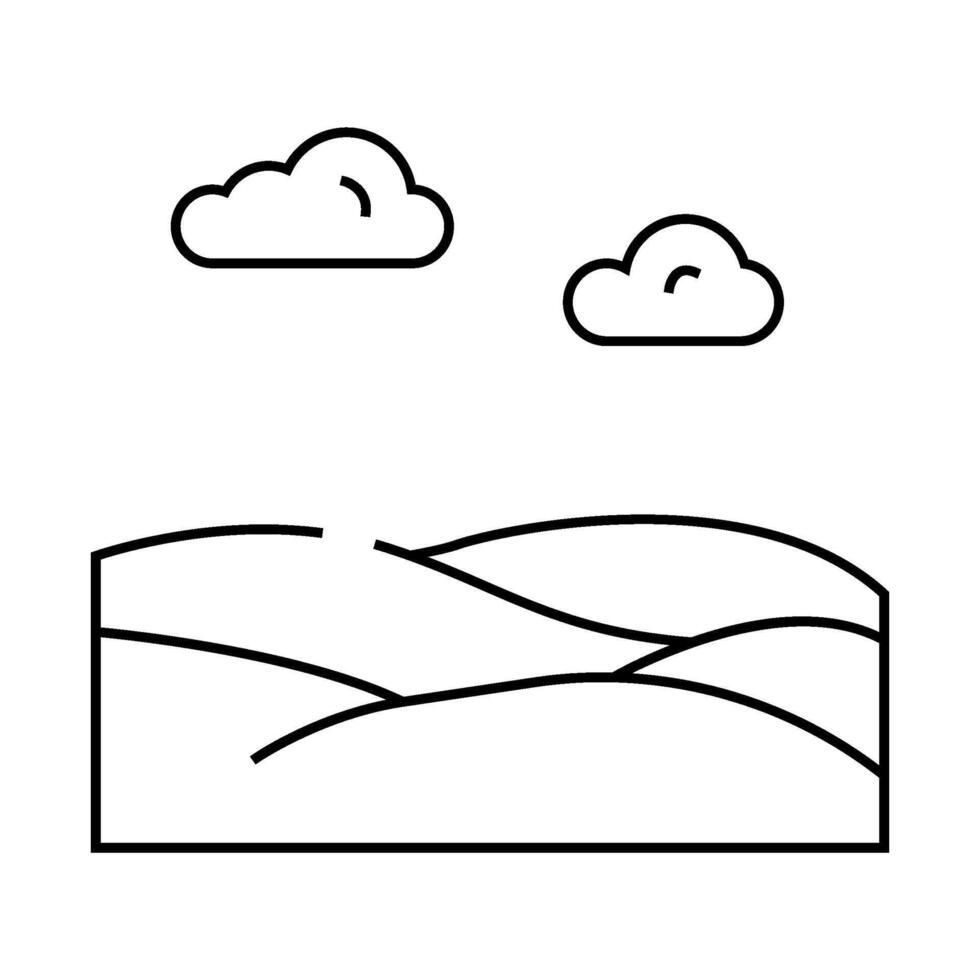 sahara desert line icon illustration 48351995 Vector Art at Vecteezy