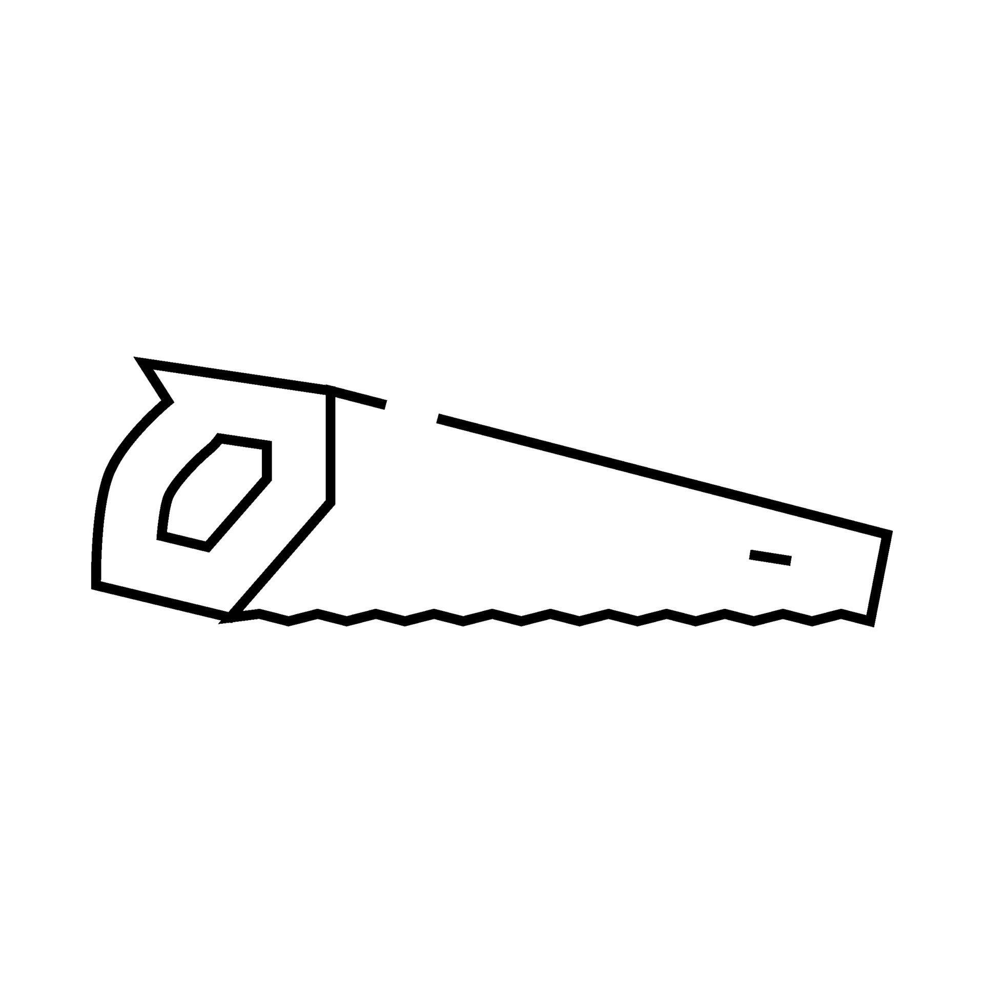 Crosscut Hand Saw Line Icon Illustration 48353728 Vector Art At Vecteezy