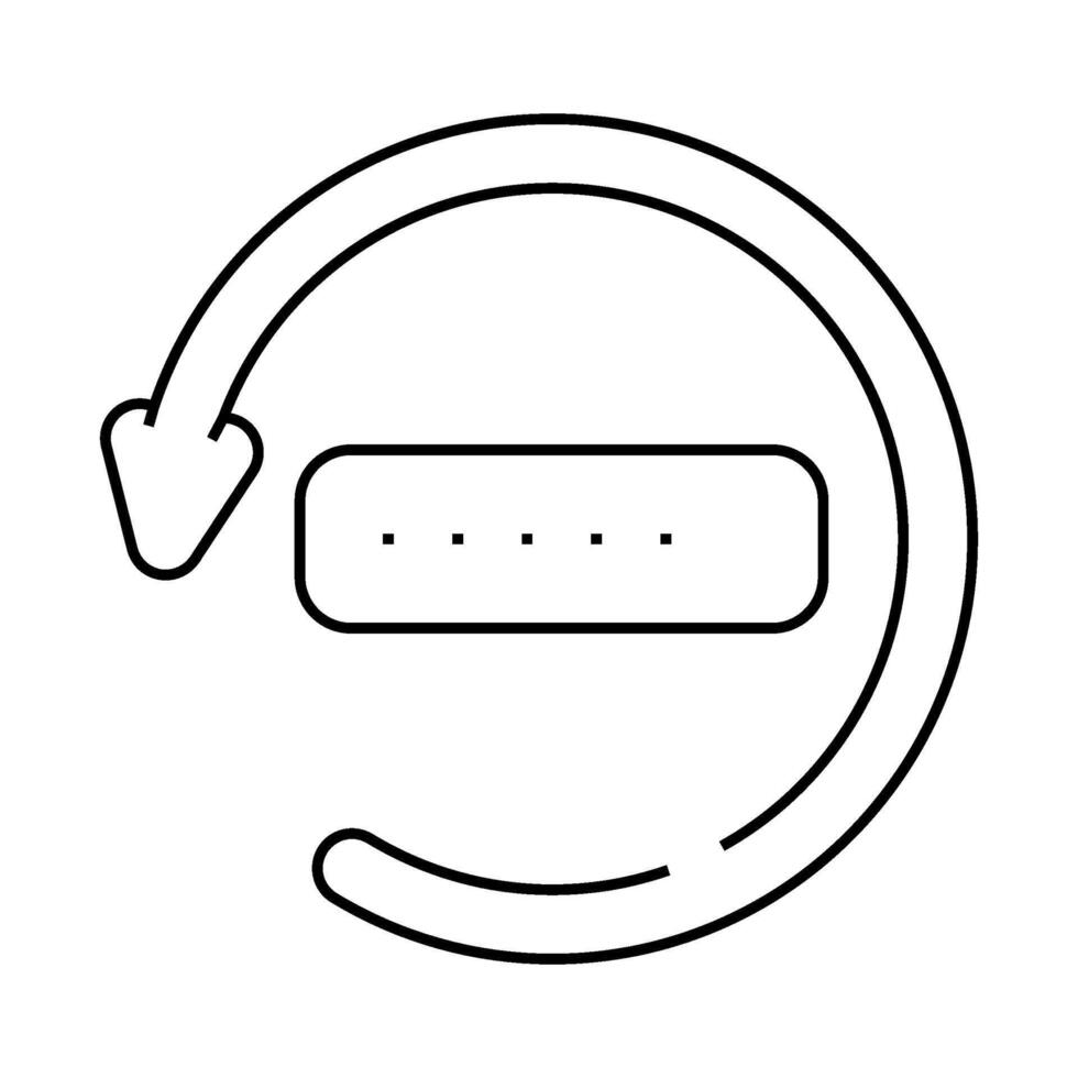 Reset Password Line Icon Illustration 48353800 Vector Art At Vecteezy