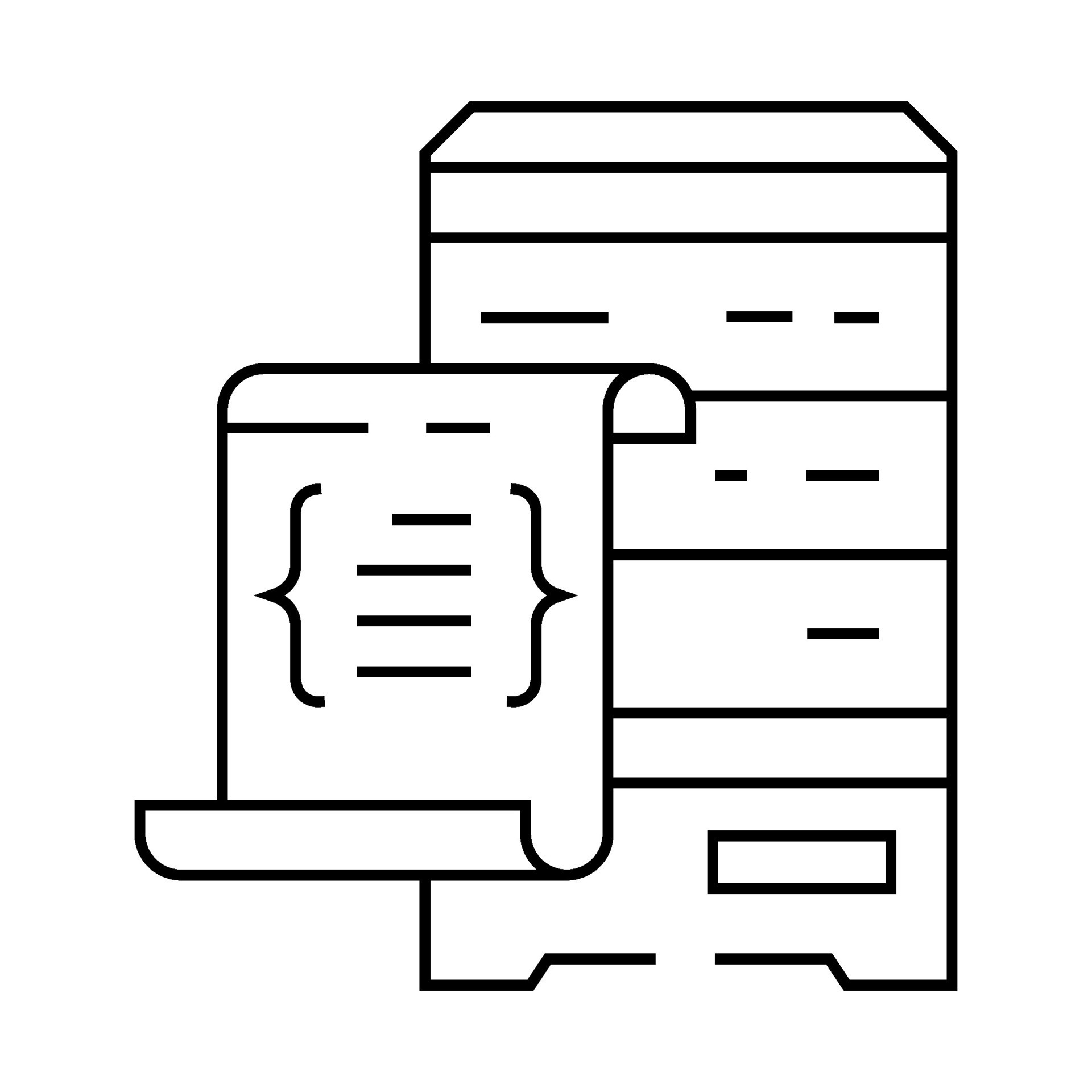 database scripts line icon illustration 48357426 Vector Art at Vecteezy