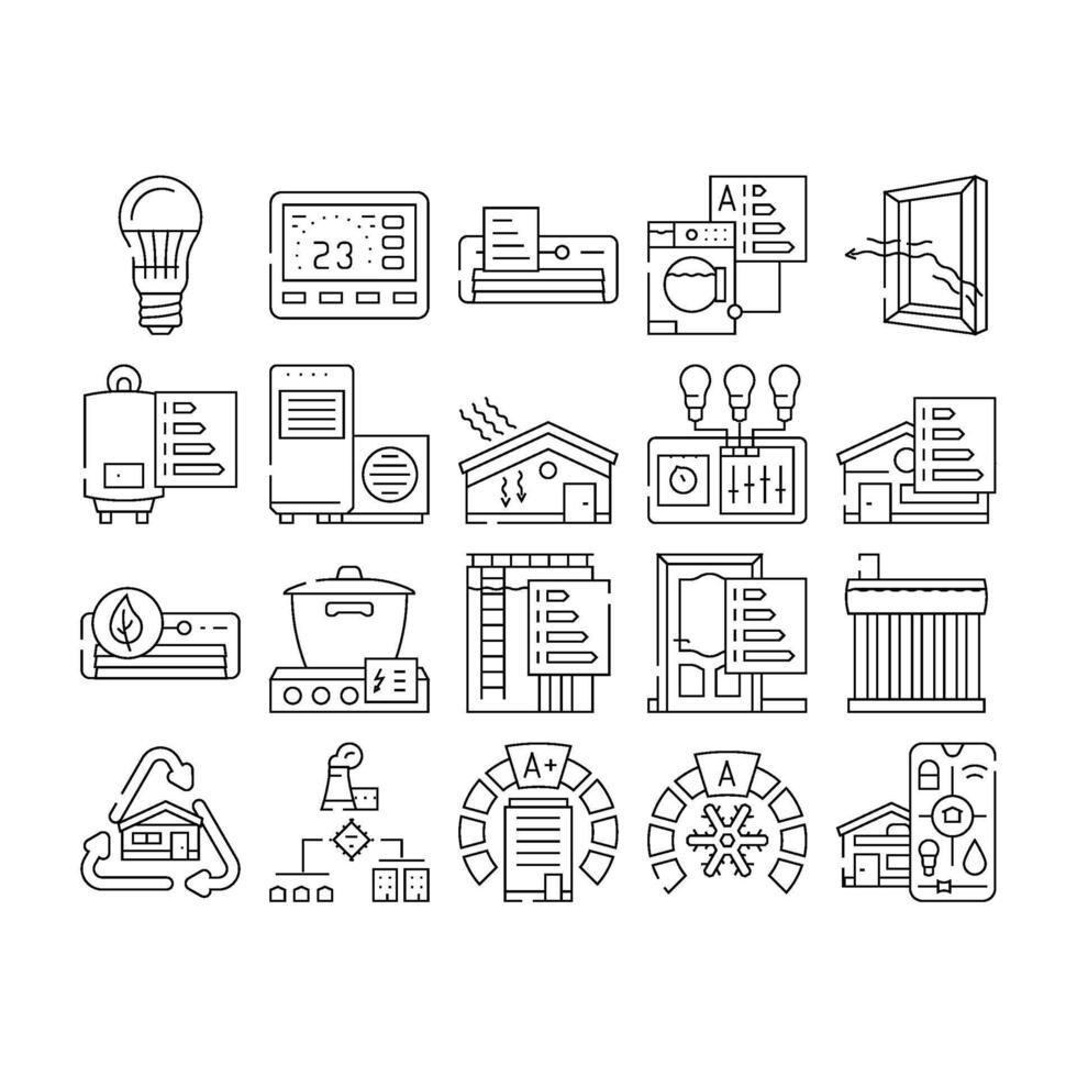 energy efficient technology home icons set 48357943 Vector Art at Vecteezy energy efficient technology home icons set 48357943 Vector Art at Vecteezy