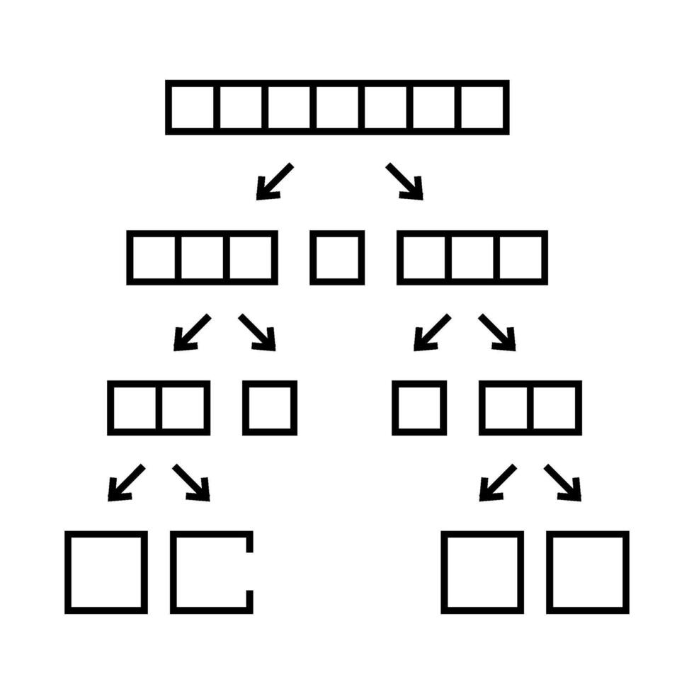 quicksort algorithm line icon illustration 48358046 Vector Art at Vecteezy quicksort algorithm line icon illustration 48358046 Vector Art at Vecteezy