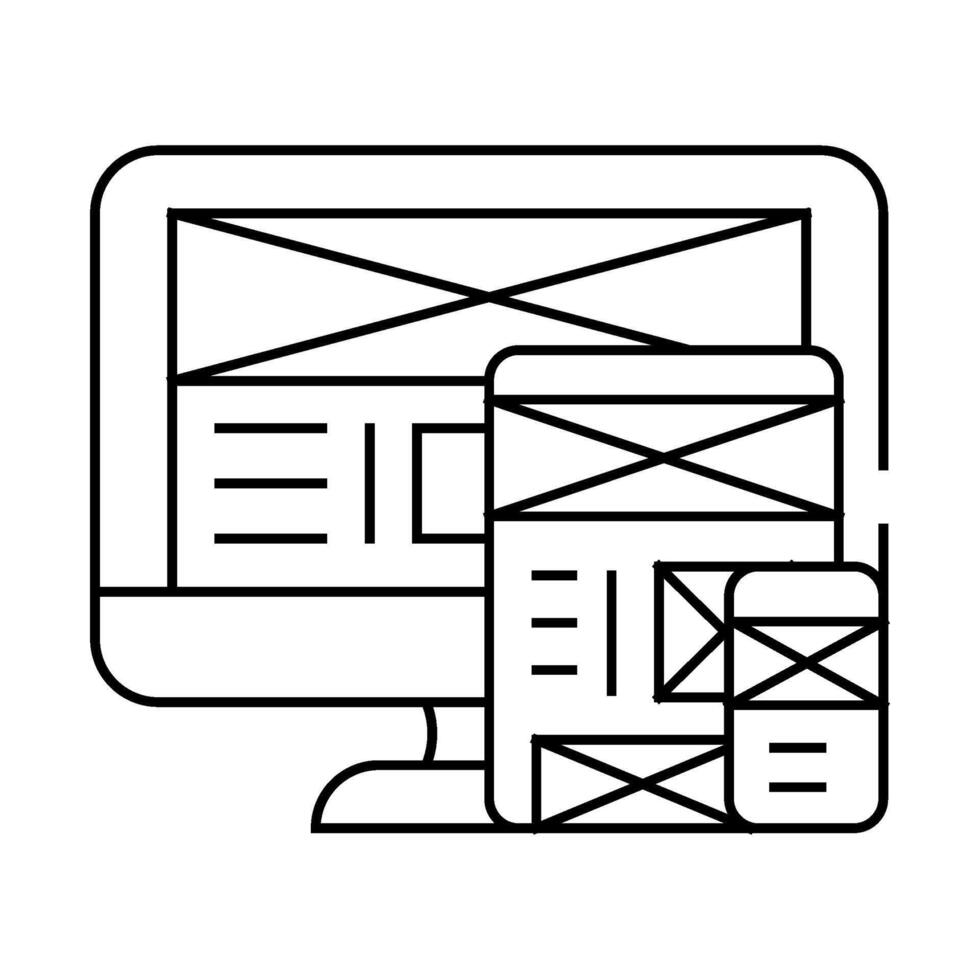 Mockup Ux Ui Design Line Icon Illustration 48358388 Vector Art At Vecteezy